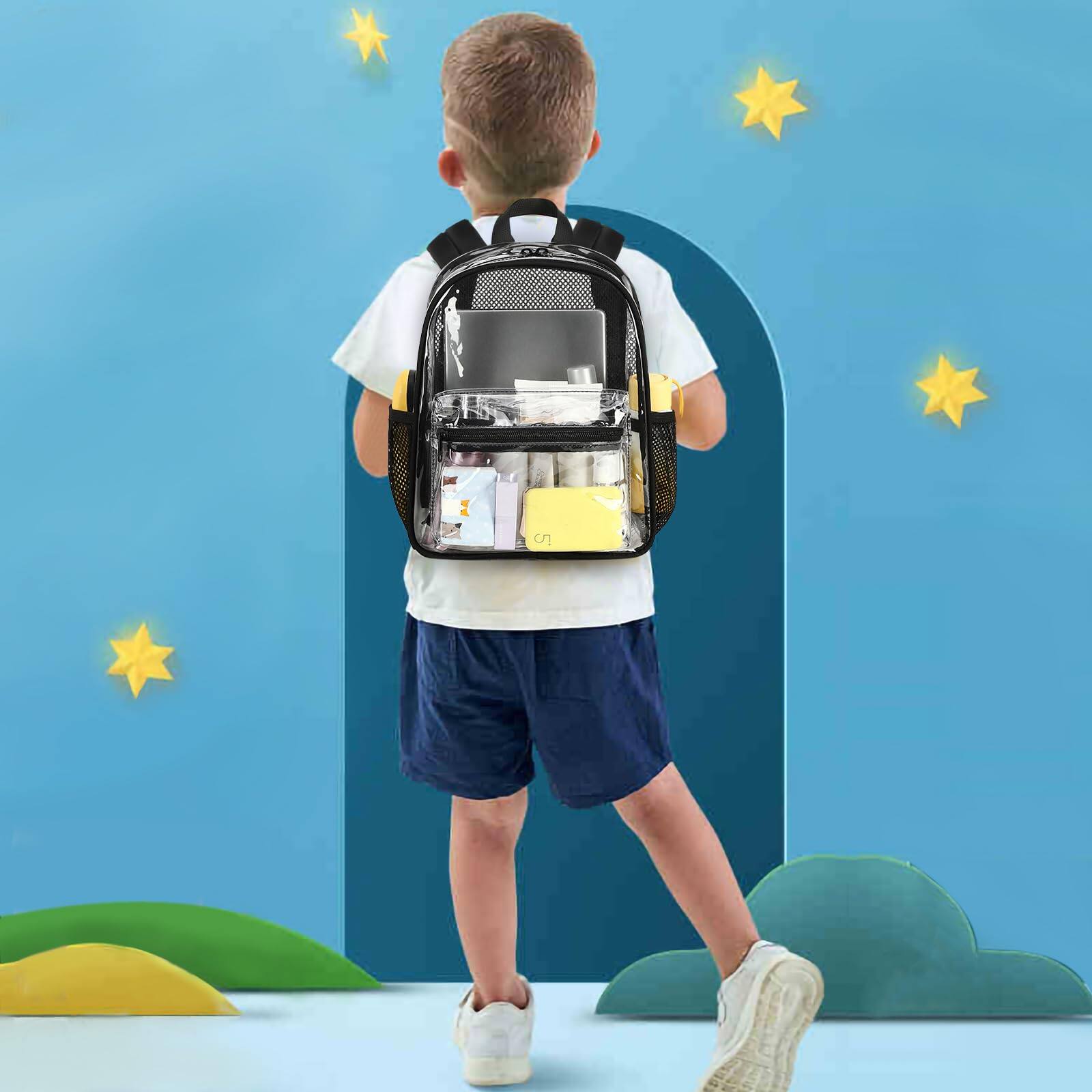 Stamp n Camp Mini Clear Backpack For Stadium Events Approved Small Bag ...