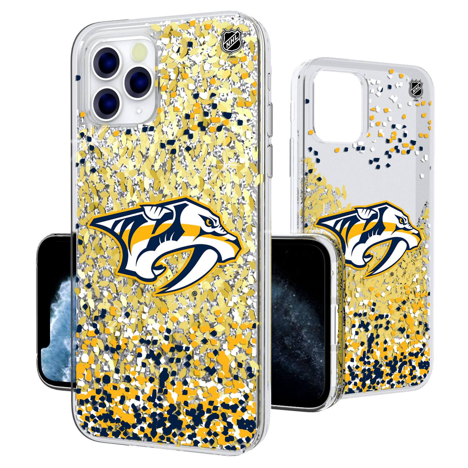 Keyscaper NHL Nashville Predators iPhone Confetti Glitter Case 13 Pro ...