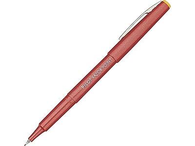 Pilot Razor Point Marker Pens, Ultra Fine Point, Red Ink, Dozen (11007 ...