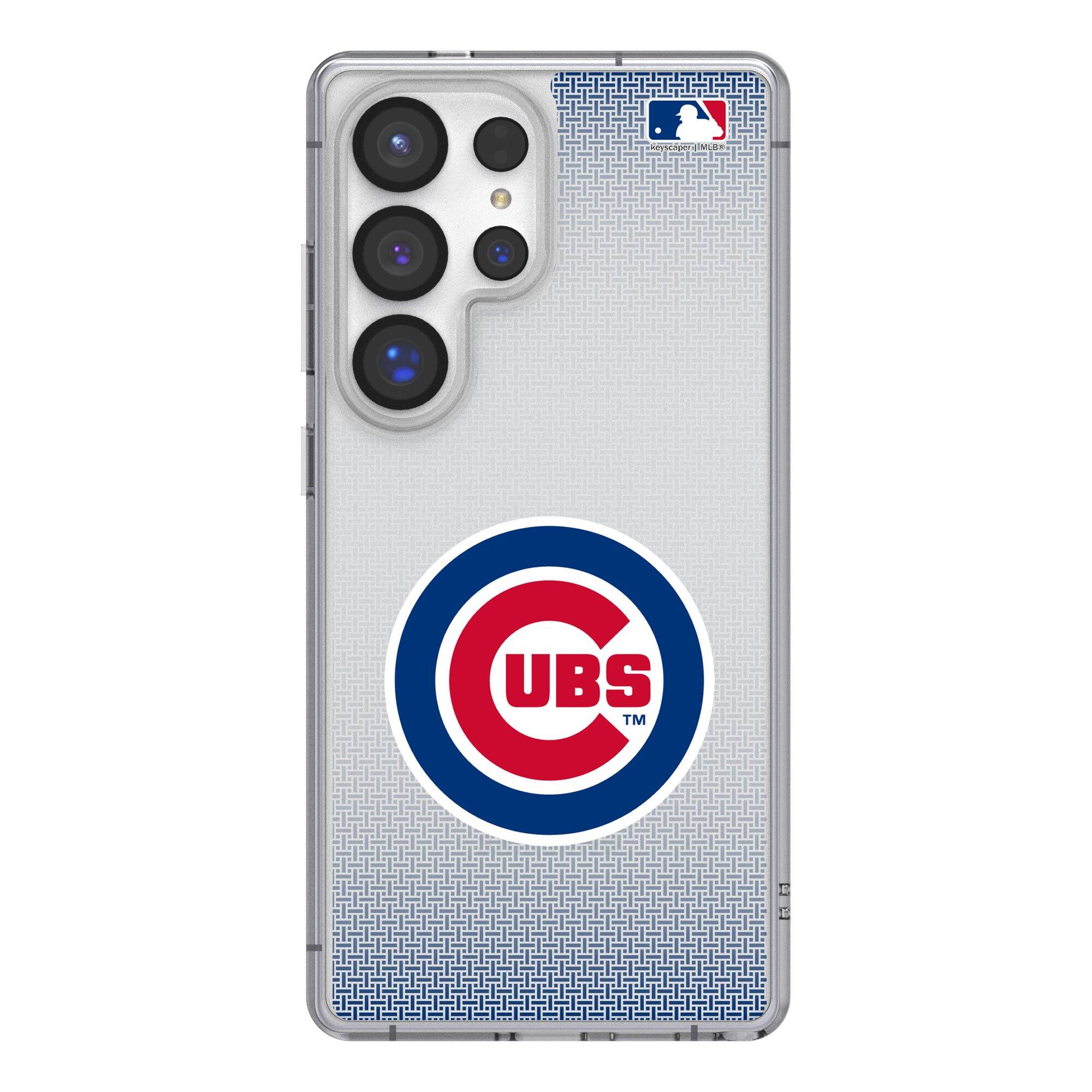 Keyscaper MLB Chicago Cubs Linen Logo Galaxy Clear Case S22 Multicolor ...