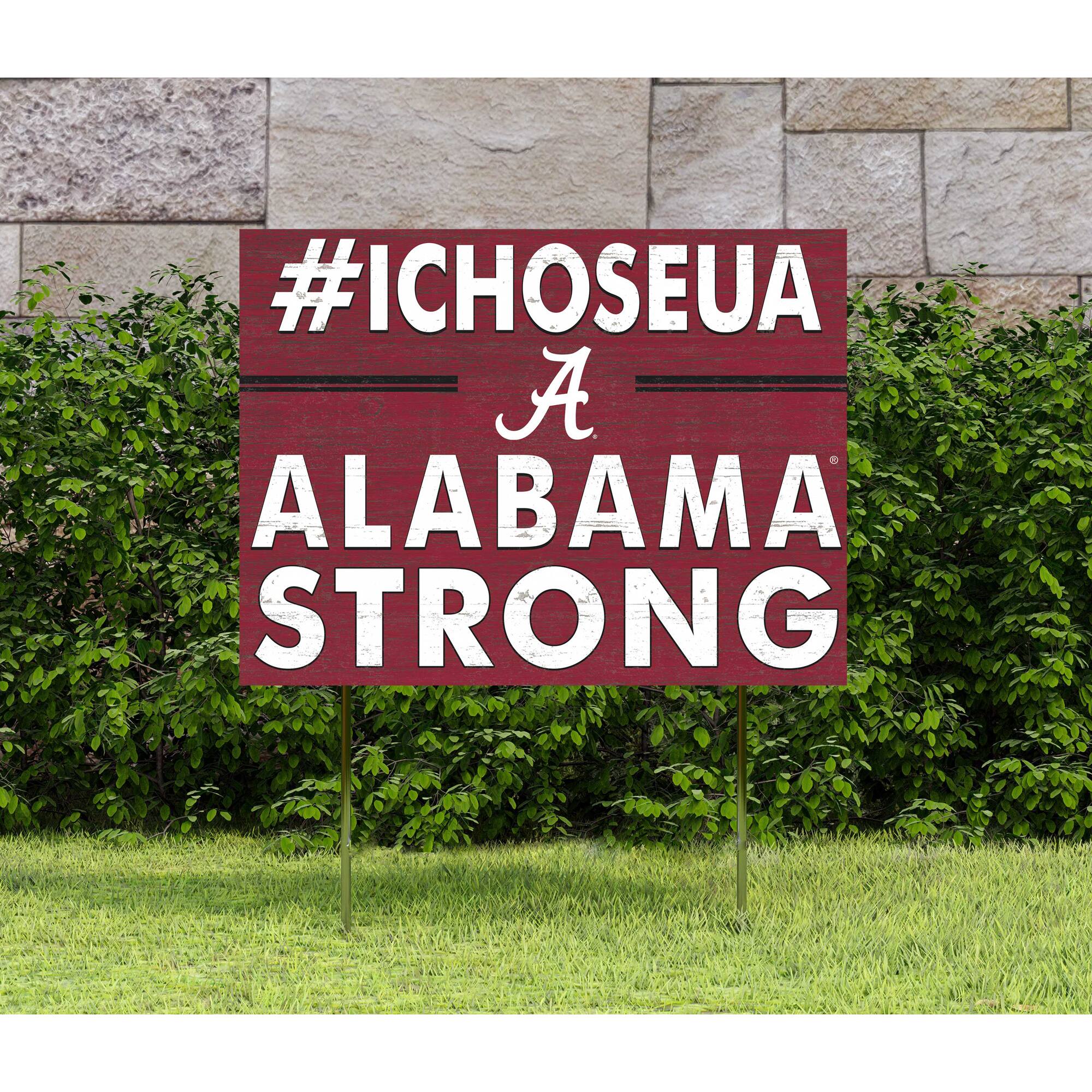 Jardine Alabama Crimson Tide 18'' x 24'' I Chose Lawn Sign Red 4939568 ...