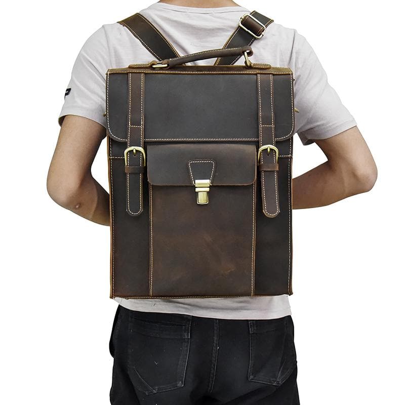 Steel Horse Leather The Vali Backpack | Handmade Vintage Leather Brown ...