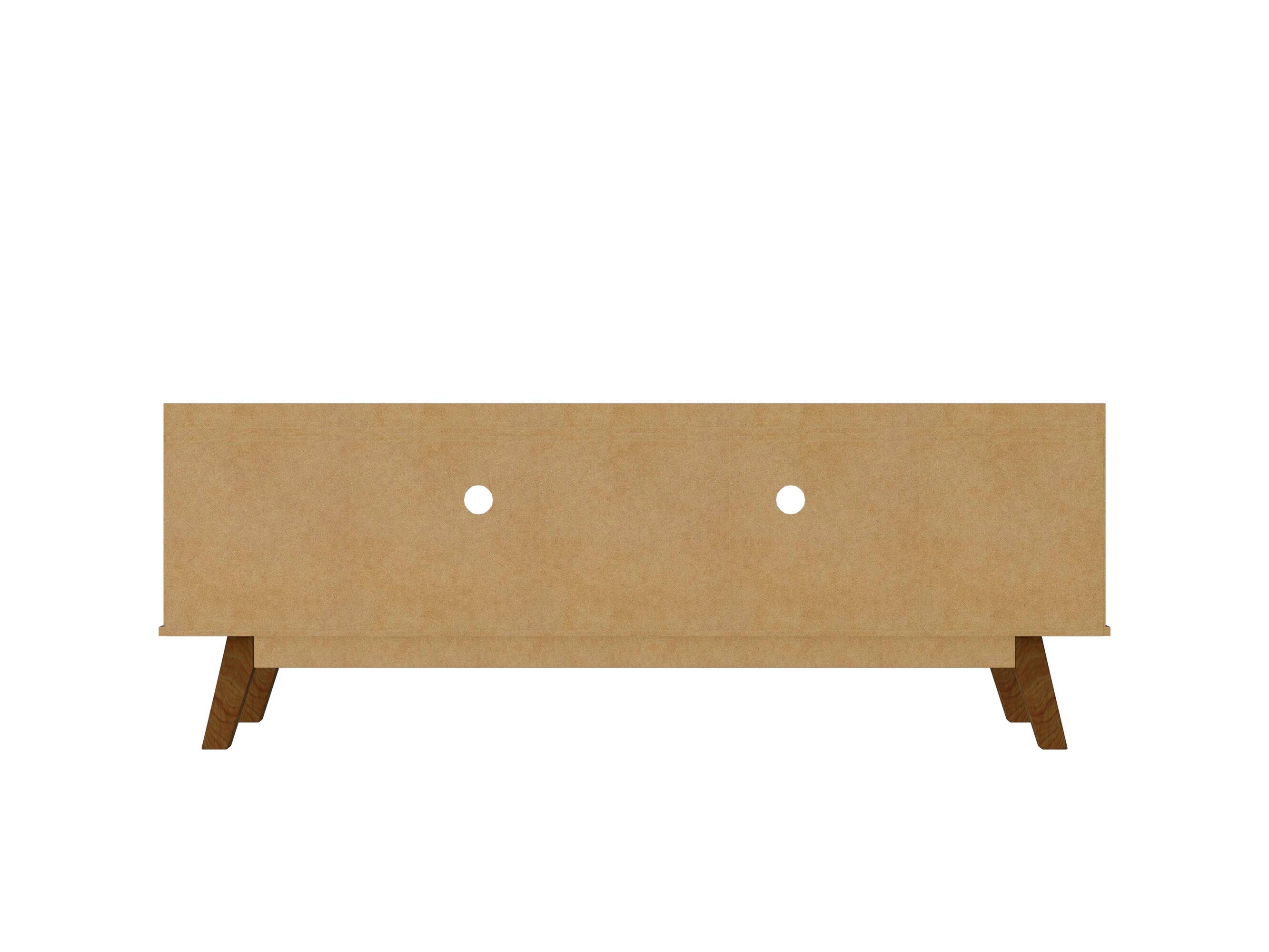 Manhattan Comfort Marcus Mid Century Modern 63" TV Stand Rustic Brown ...