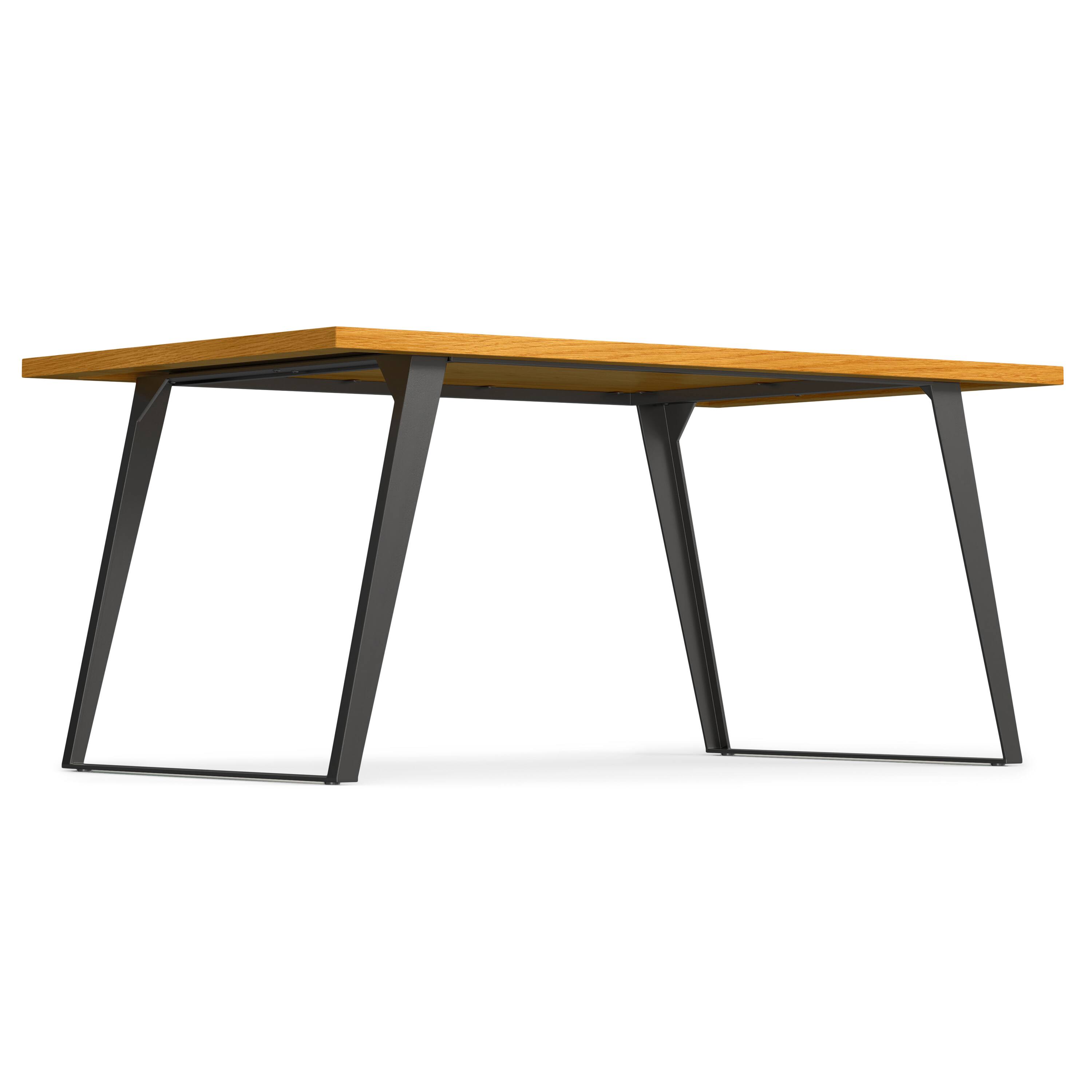 Simpli Home Lowry 66 inch x 40 inch Rectangle Modern Industrial Dining ...