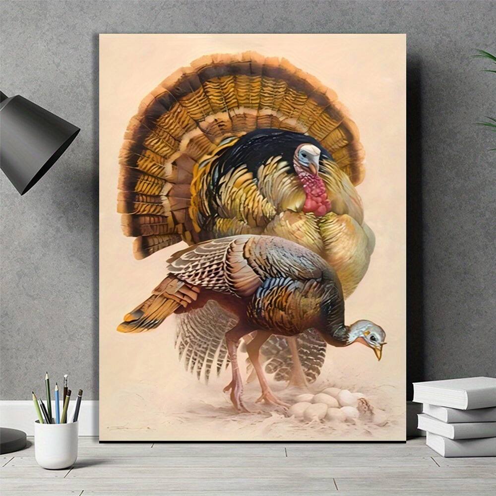 blue 1 Piece of Wood framed Wall Art (Vintage Turkey Wall Art ...