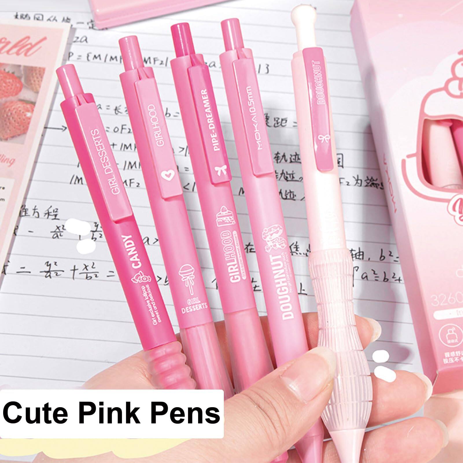 Paradigms Interiors 5 Cute Gel Pens Retractable Ink Writing Pen ...