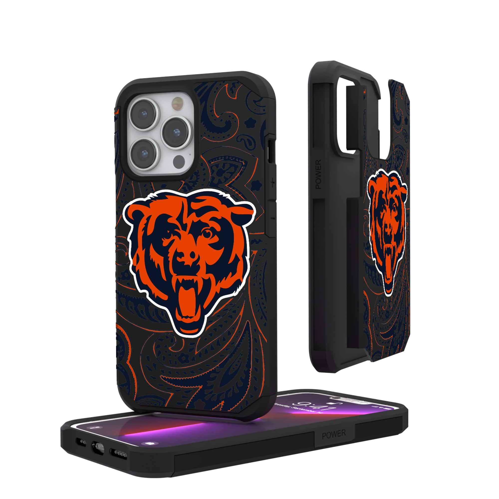Keyscaper - NFL - Chicago Bears iPhone Rugged Paisley Design - 16 Plus - Multicolor 3534059 ...