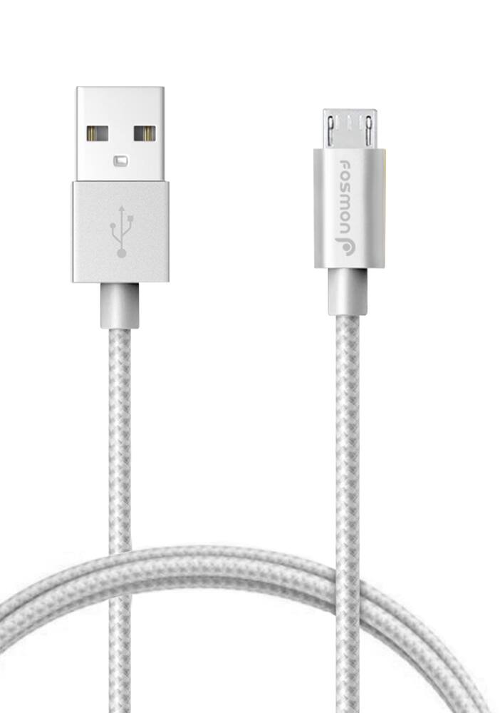 Fosmon 3ft High Speed Micro USB to USB Sync & Charge Data Cable Fabric ...