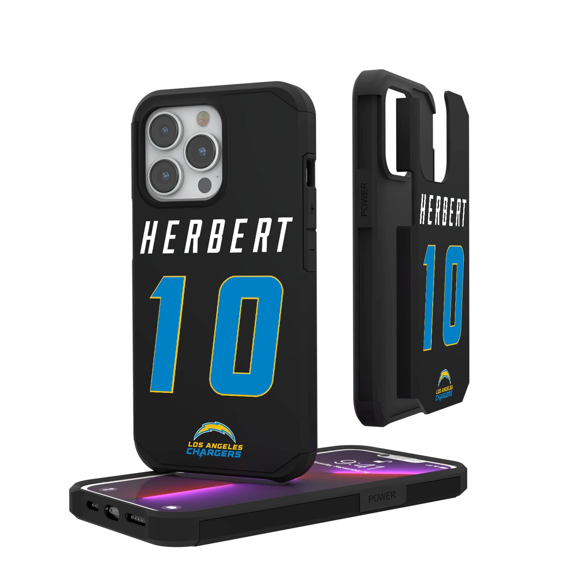 Keyscaper NFL Justin Herbert Los Angeles Chargers iPhone Rugged Case 15 ...