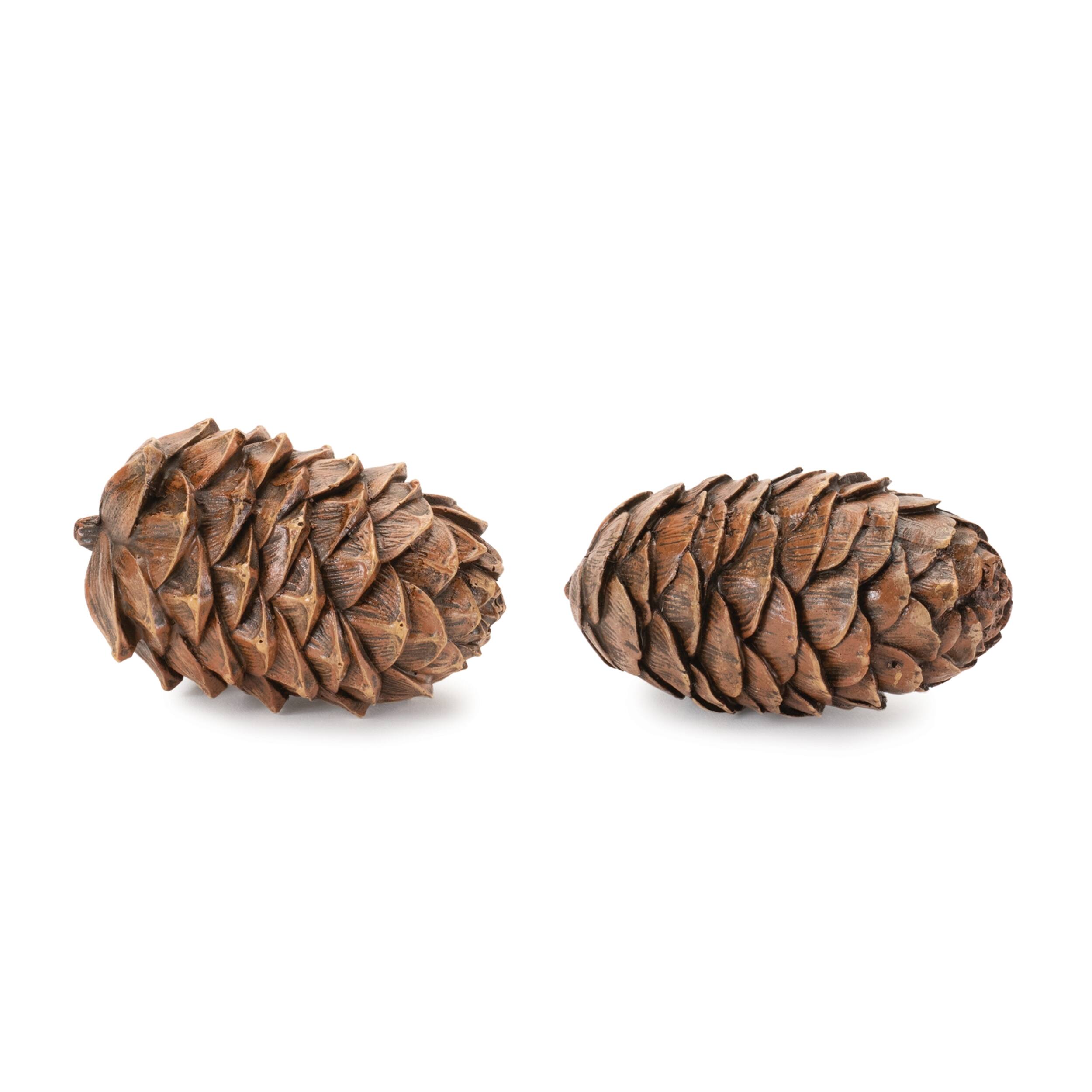 BreeBe Pine Cone Decor (Set of 12) Brown 94082DS - Best Buy
