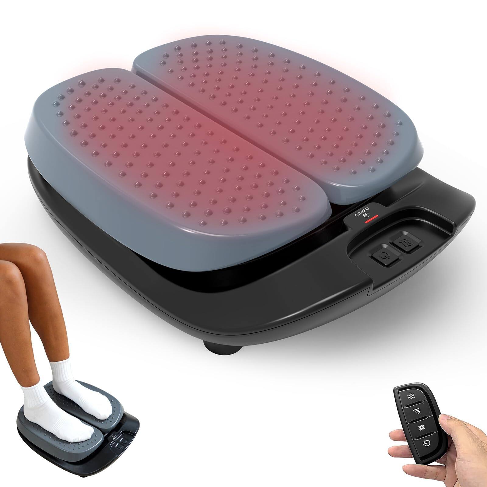 Live At Space Vibrating Heated Foot Massager for Neuropathy & Plantar ...