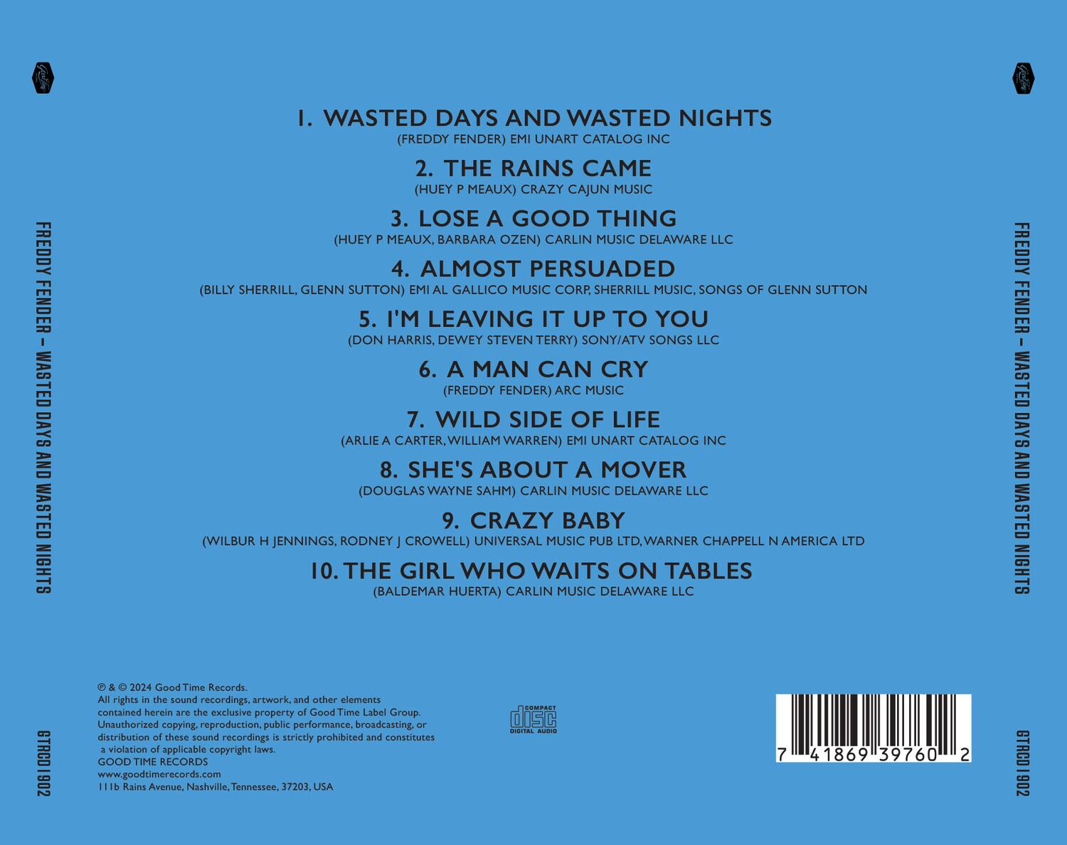 Freddy Fender Wasted Days and Wasted Nights COMPACT DISCS [CD] - Best Buy