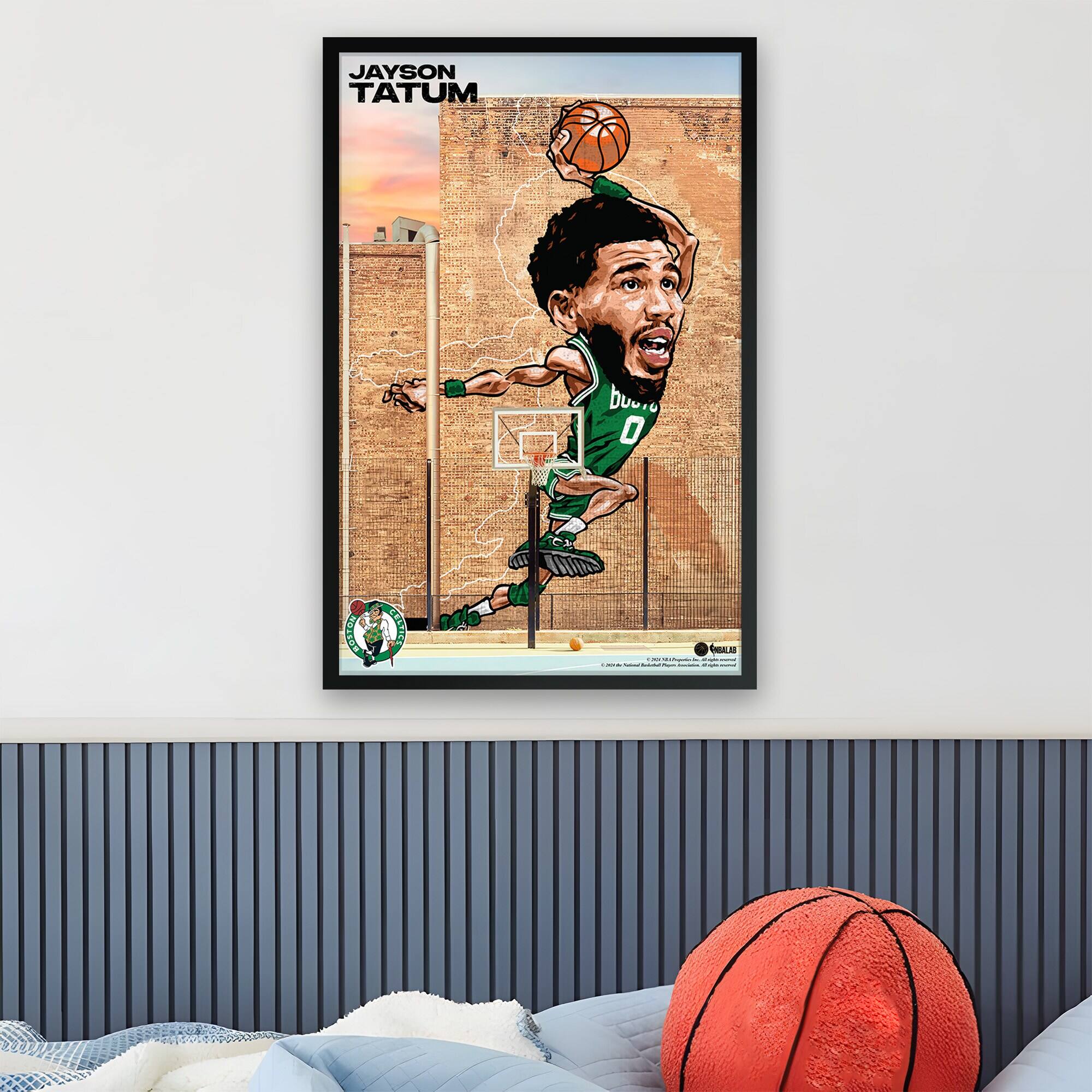 Sporticulture Jayson Tatum Boston Celtics Framed 14" x 20" Player ...