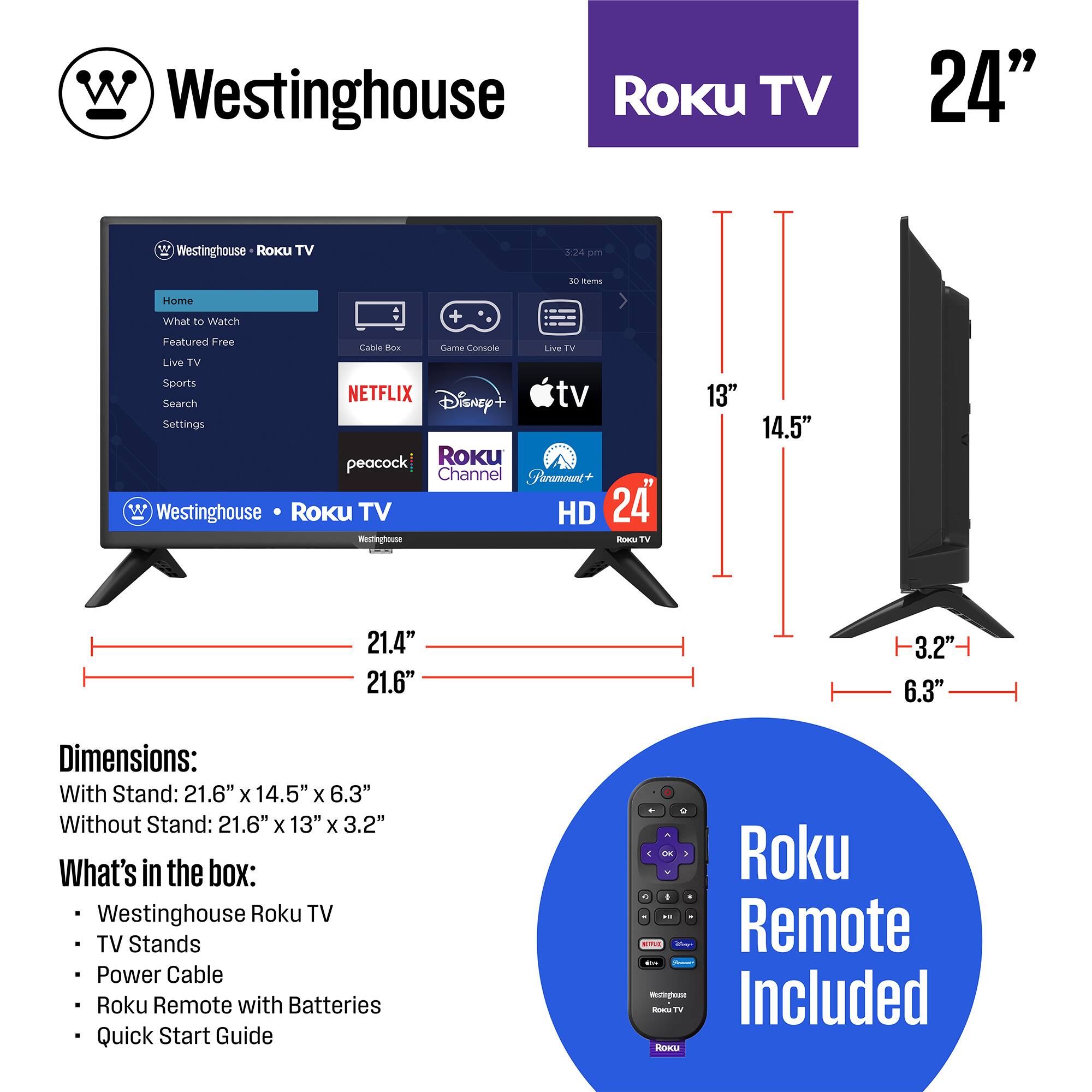 Westinghouse 24" HD Smart Roku TV WR24HX2210 - Best Buy