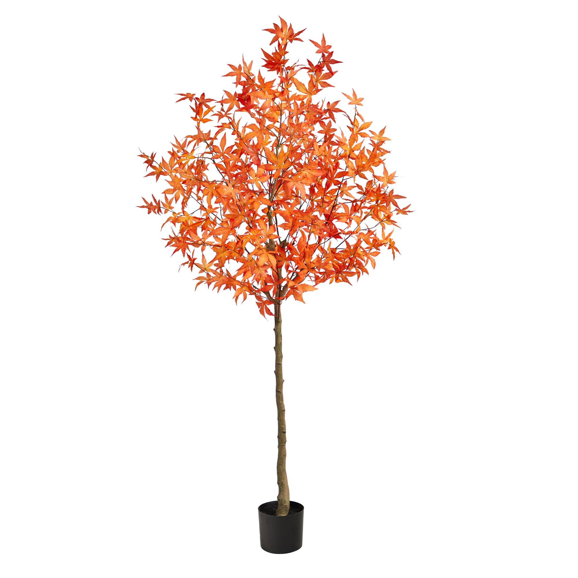 BreeBe 6' Autumn Maple Artificial Tree Orange T2797-OG - Best Buy