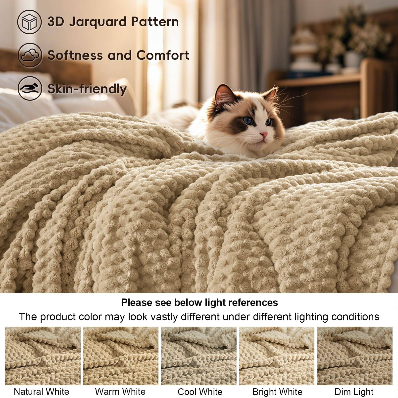 Pacoar Cade Ultra Soft Flannel Fleece Throw Blanket Lightweight 3d ...