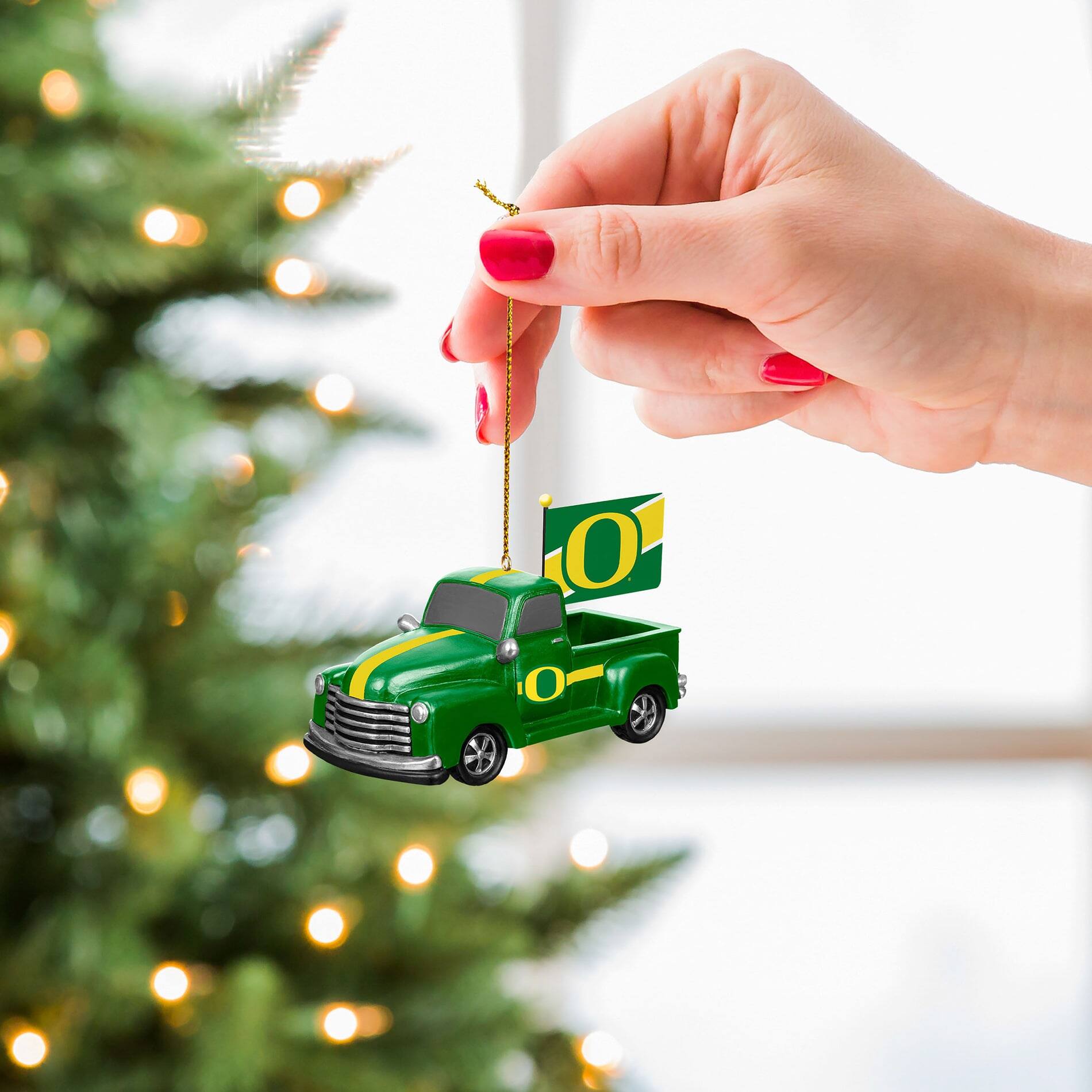 Evergreen Enterprises Oregon Ducks 3" Rally Truck Two Piece Ornament ...