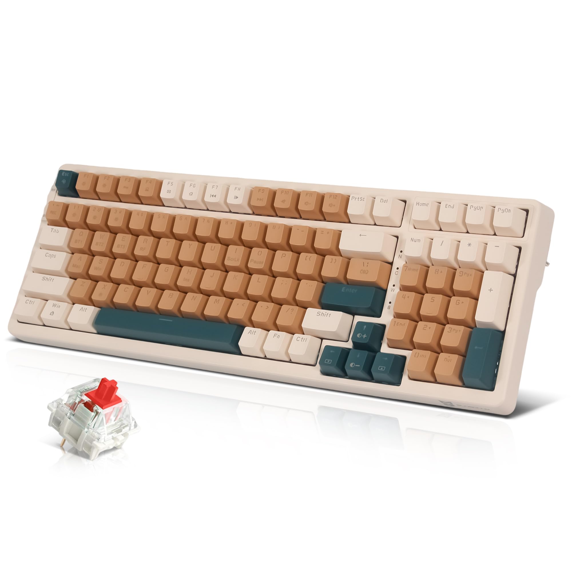 Earthley Blooms Wirelesswired Mechanical Triple Mode usb cbt Wireless ...