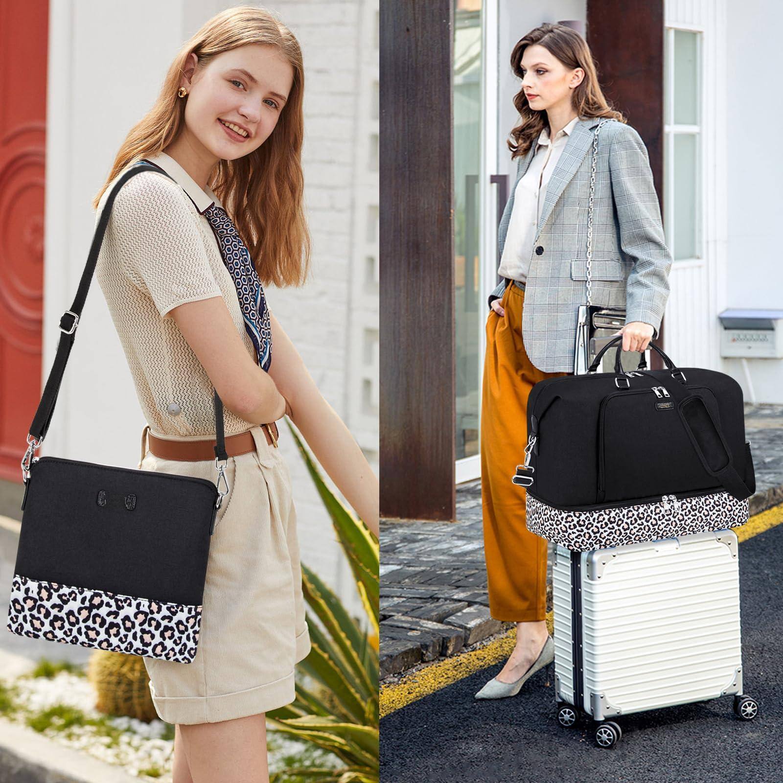 Paradigms Interiors Travel Weekender Bag For Women Overnight With Shoe Compartment Oversized ...