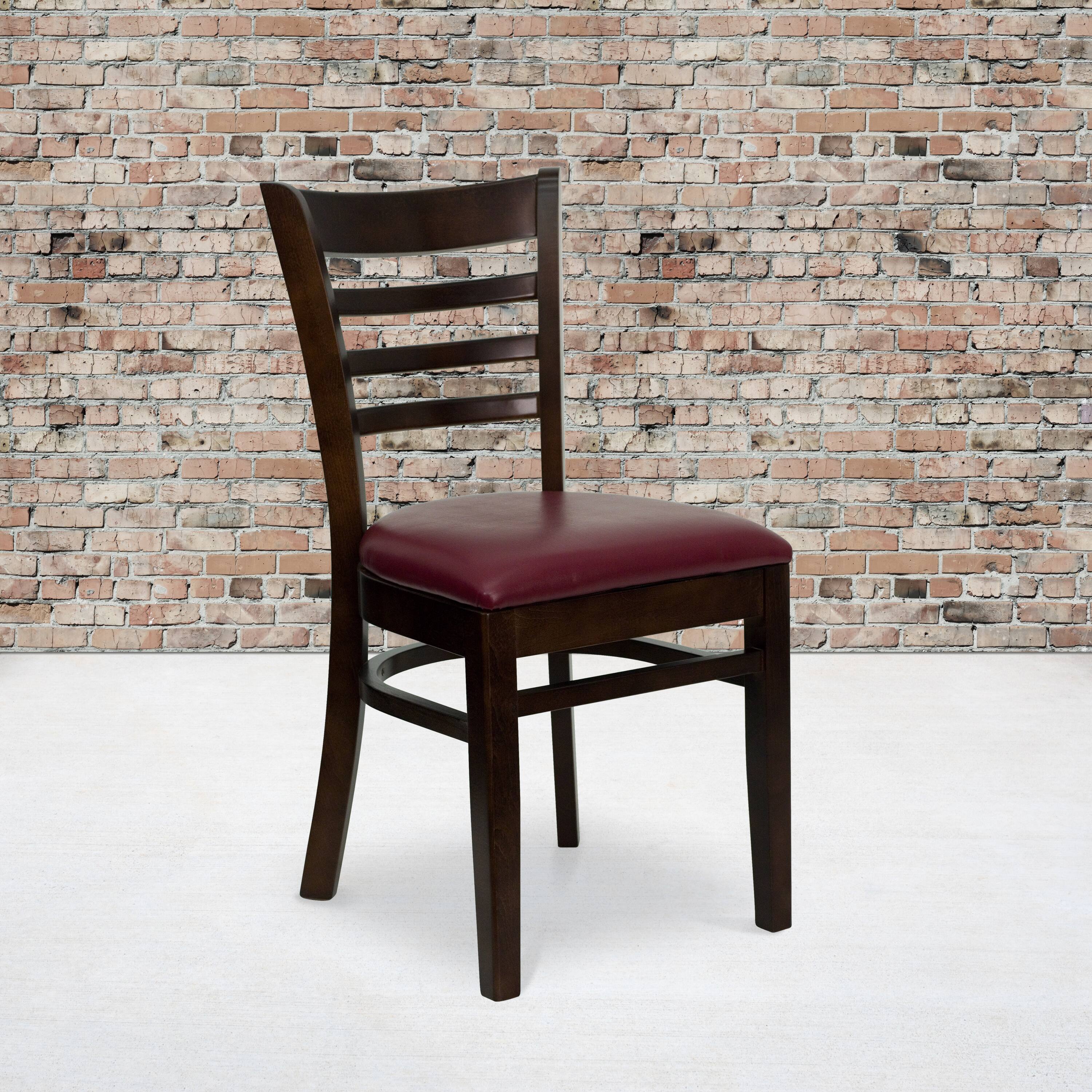 Alt View 1. Emma + Oliver - Ladder Back Wooden Restaurant Dining Chair ...