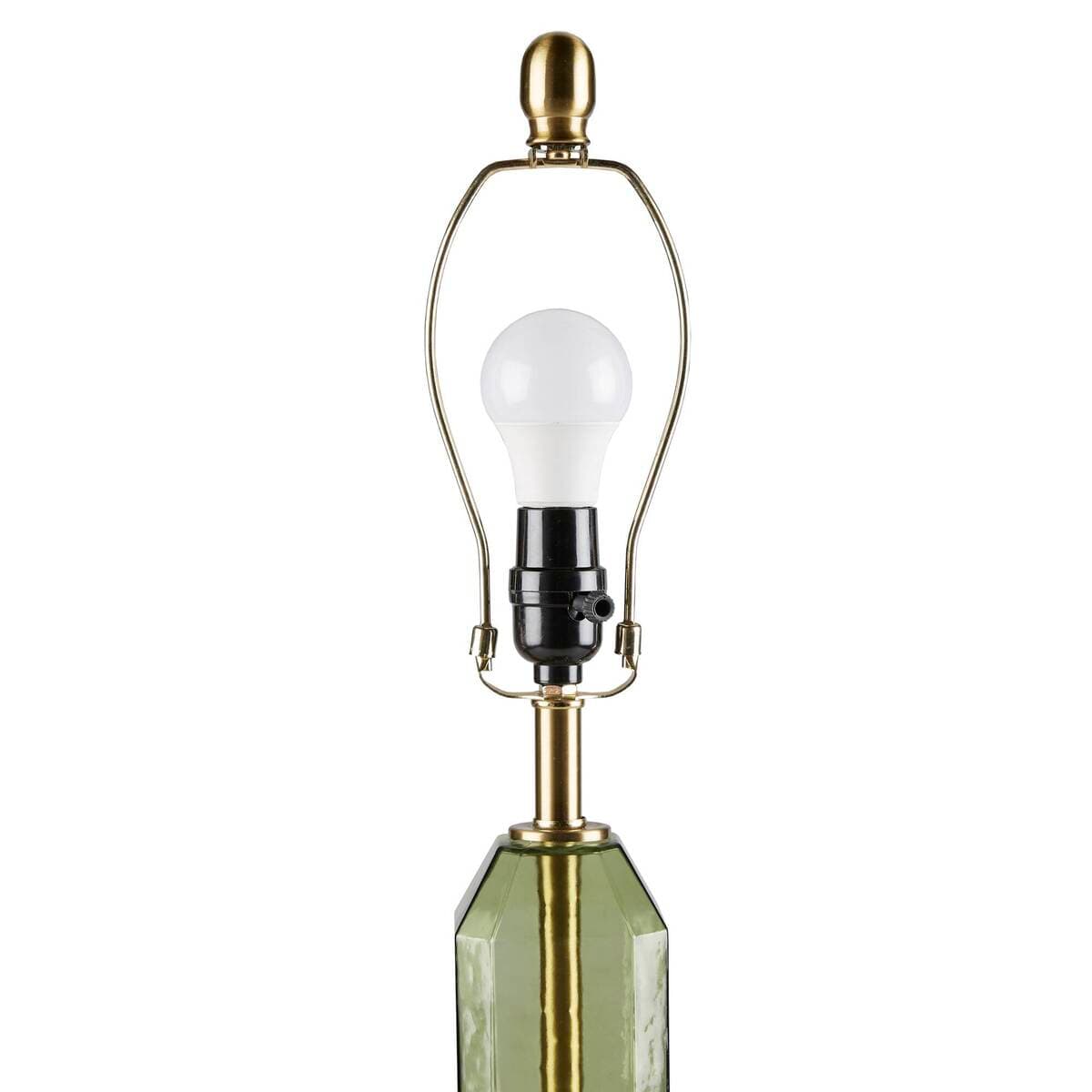 Luckbyte Green Faceted Green Glass Table Lamp B-LT-62 - Best Buy
