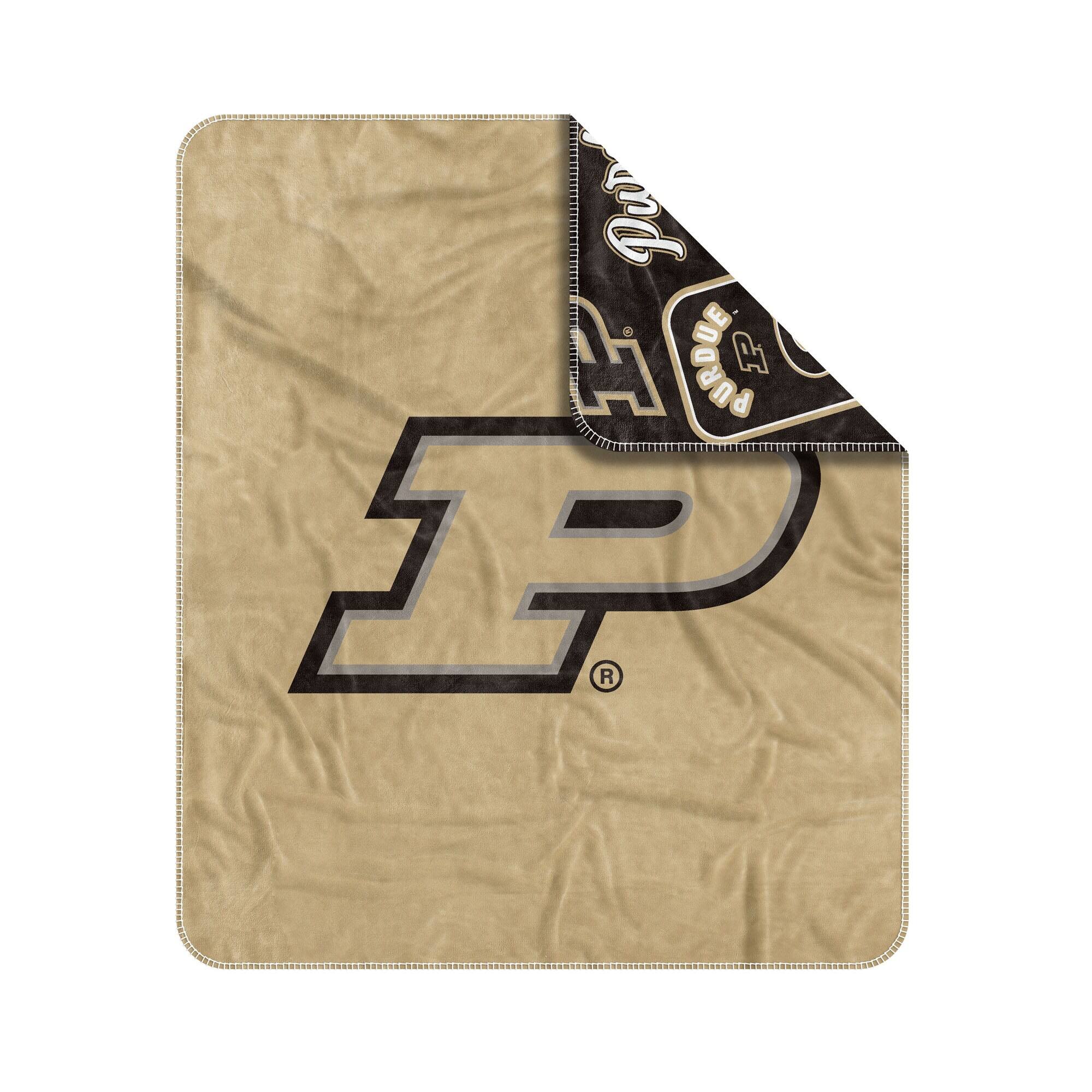 Logo Brands Purdue Boilermakers 50 x 60 Dream Weave Throw Blanket Black ...