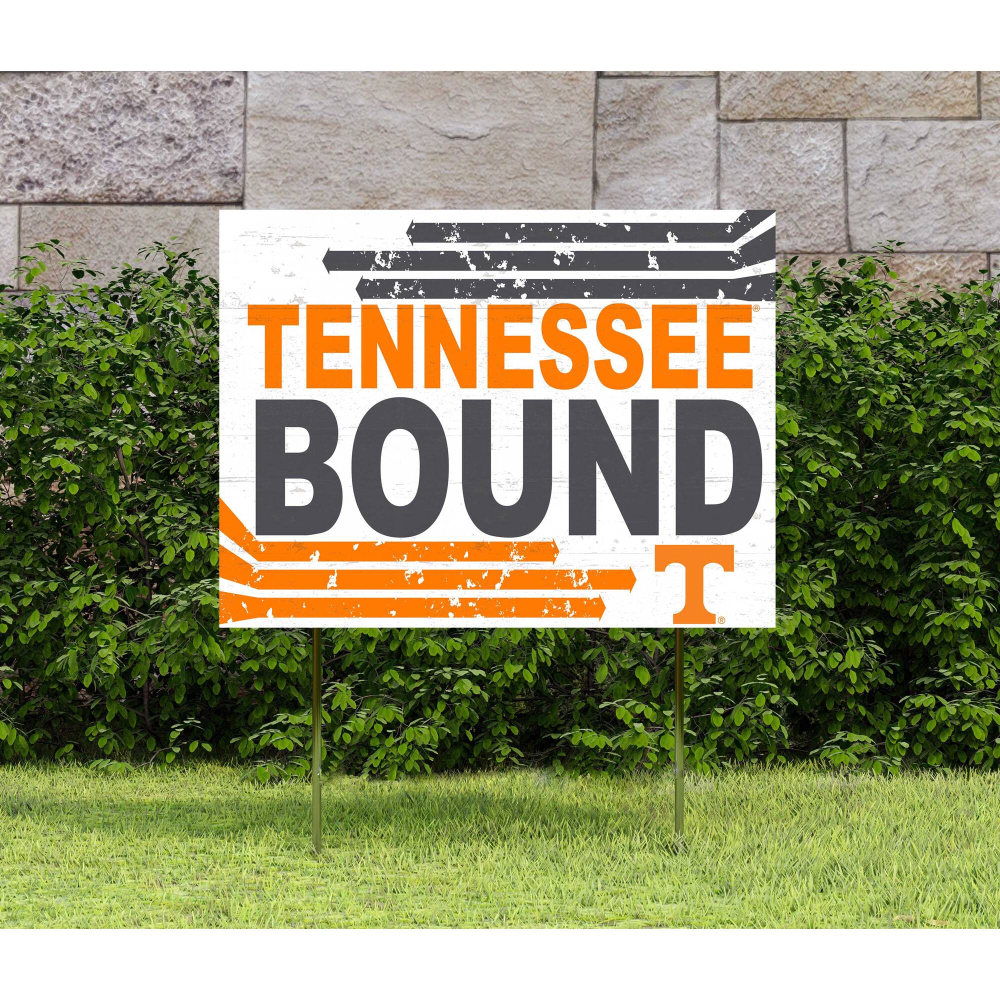 Jardine Tennessee Volunteers 18'' x 24'' Bound Yard Sign White 4940214 ...