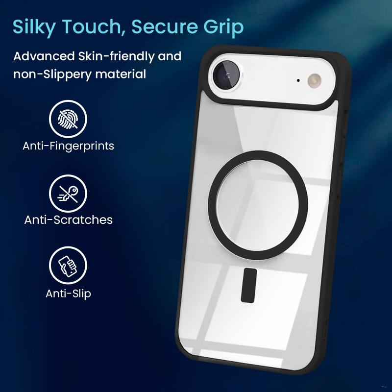 Entronix Magnetic Clear Case for iPhone 17 Air Soft Matte Protection ...