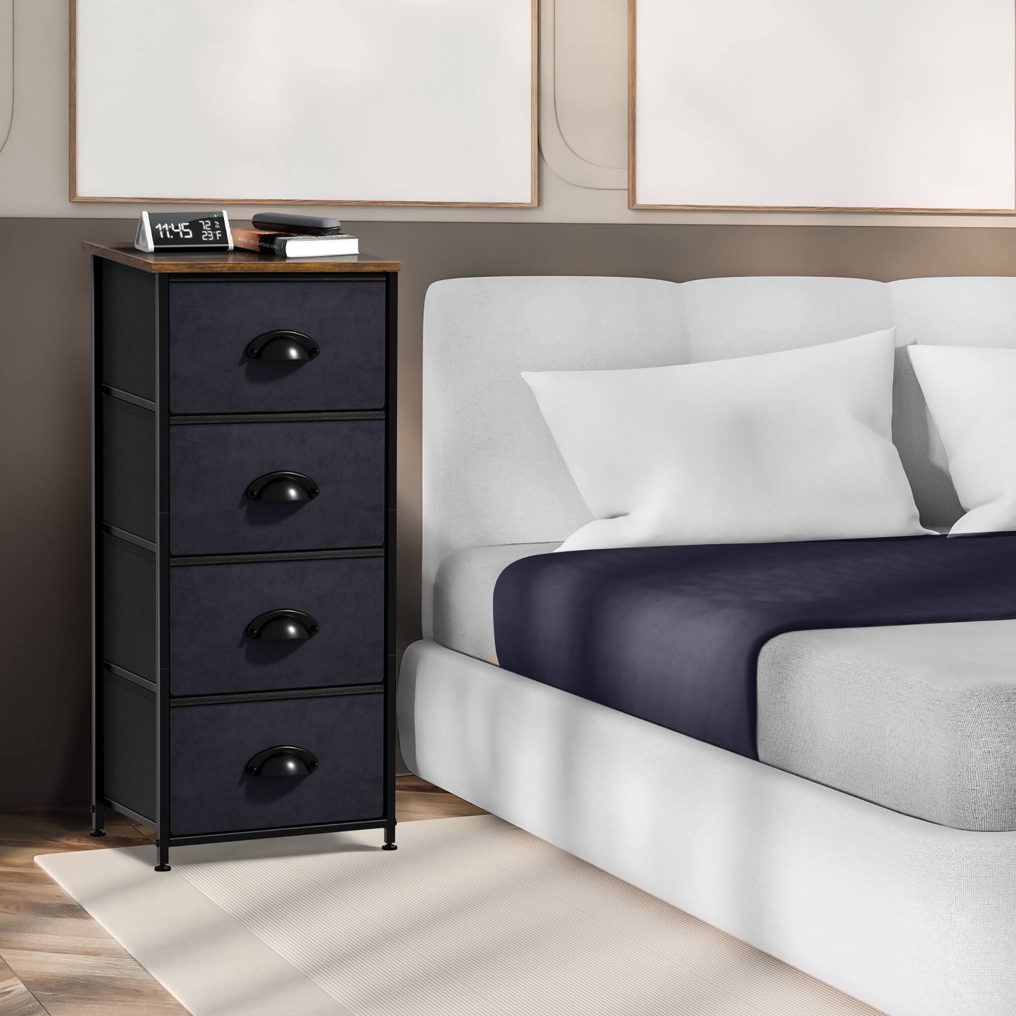 Sorbus 4 Drawers Chest Nightstand Storage for Closet, Home, College ...