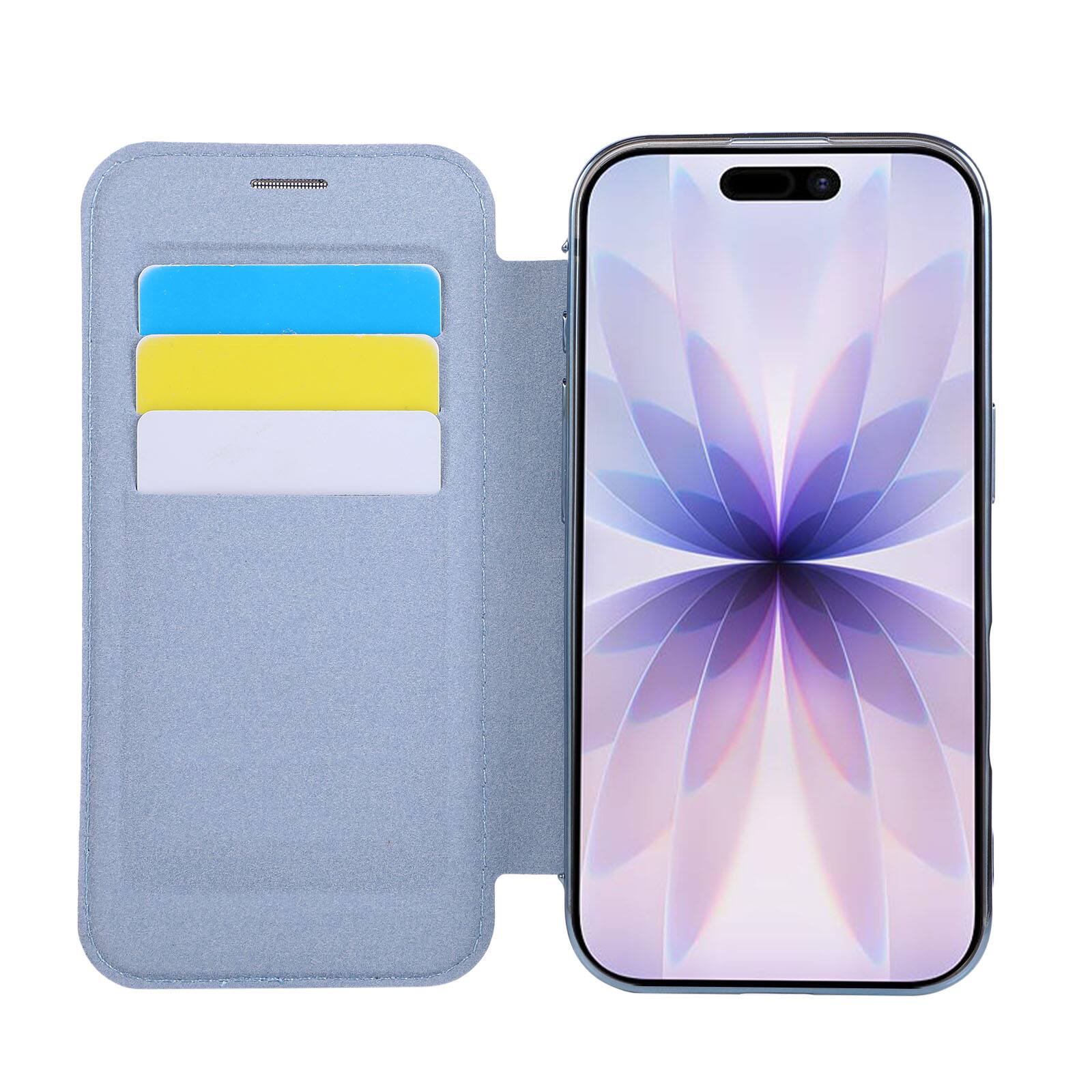 Dteck Floral Relief Faux Leather Flip Wallet Case for Apple iPhone 17 ...