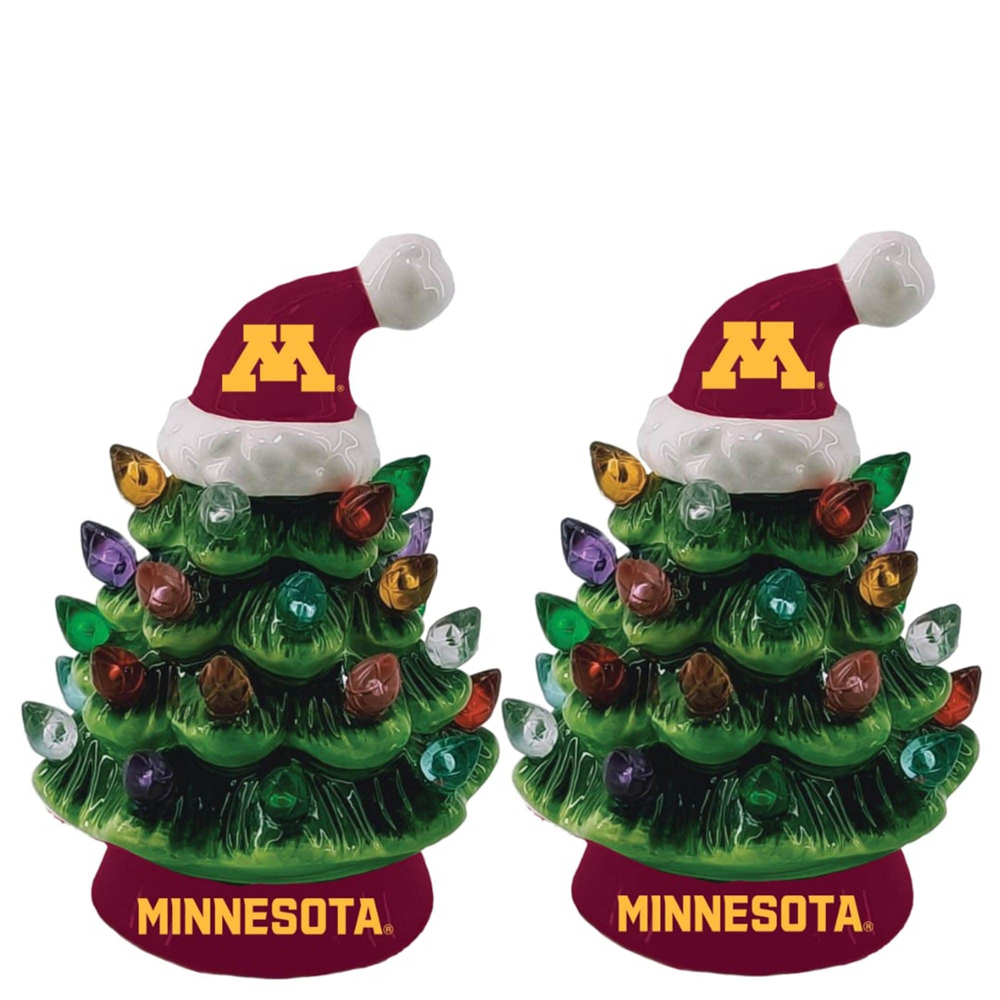 Evergreen Enterprises Minnesota Golden Gophers 2 Pack 4" Ceramic LED ...