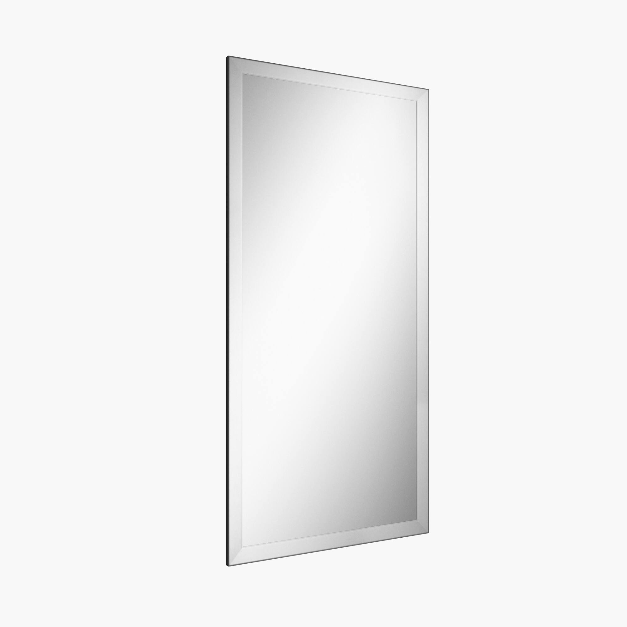 Boyel Living 72 in W x 36 in L Silver Rectangular Slanted Edge Aluminum ...