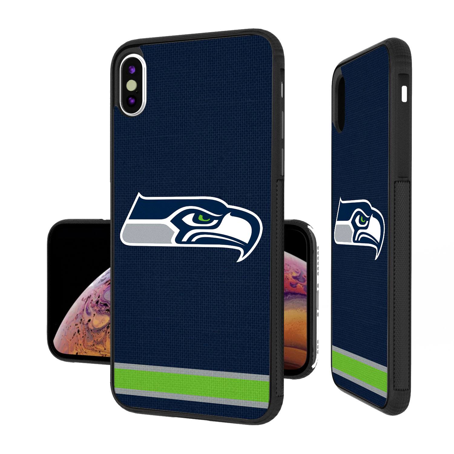 Keyscaper NFL Seattle Seahawks iPhone Stripe Design Bump Case 14 ...