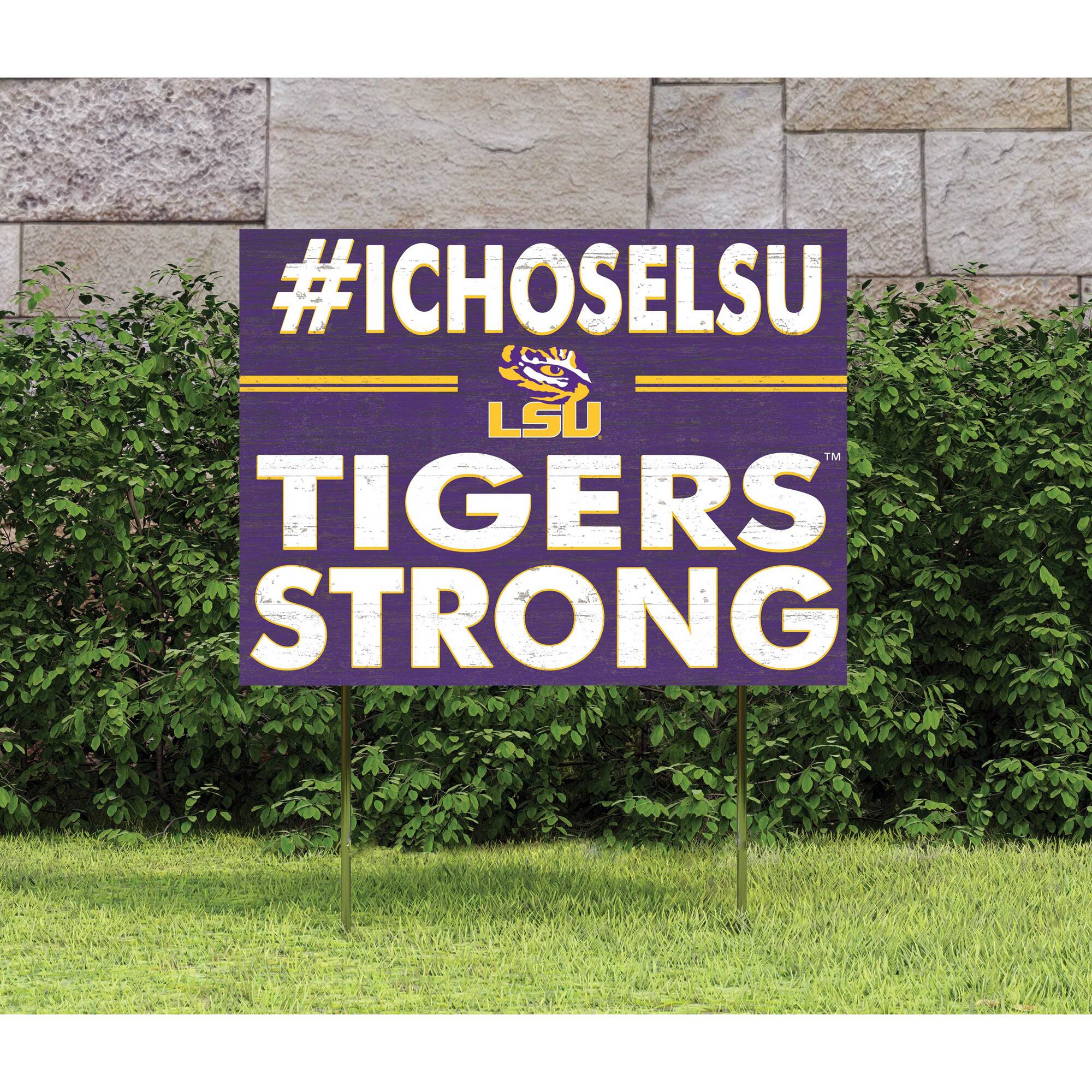 Jardine LSU Tigers 18'' x 24'' I Chose Lawn Sign Purple 4939563 - Best Buy
