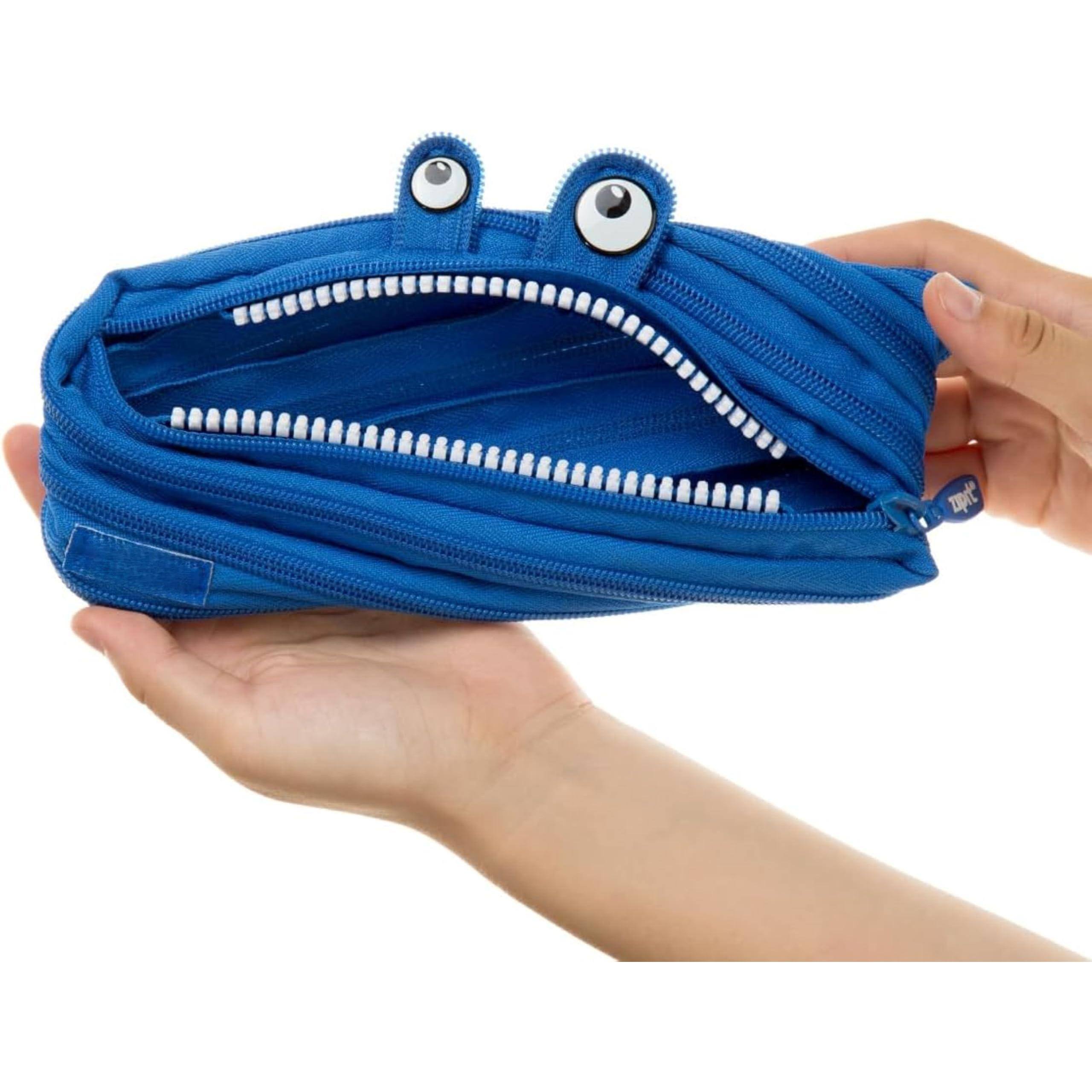 Dapper Styles Monster Pencil Case For Cute Zipper Pouch And Teens Stationery Bag School Lime ...