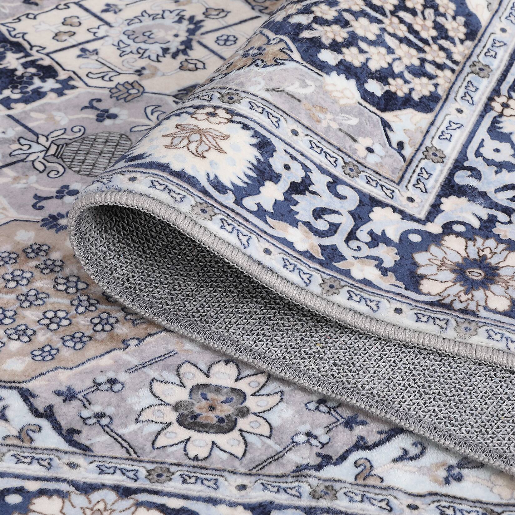 Acekool Modern Moroccan Area Rug Blue 0 - Best Buy