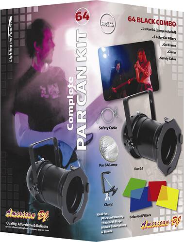 American DJ Par Can Kit Black 64 Combo Black - Best Buy