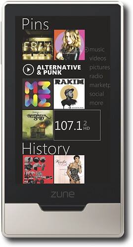 Customer Reviews: Zune Refurbished HD 2 32GB* MP3 Player Platinum ...