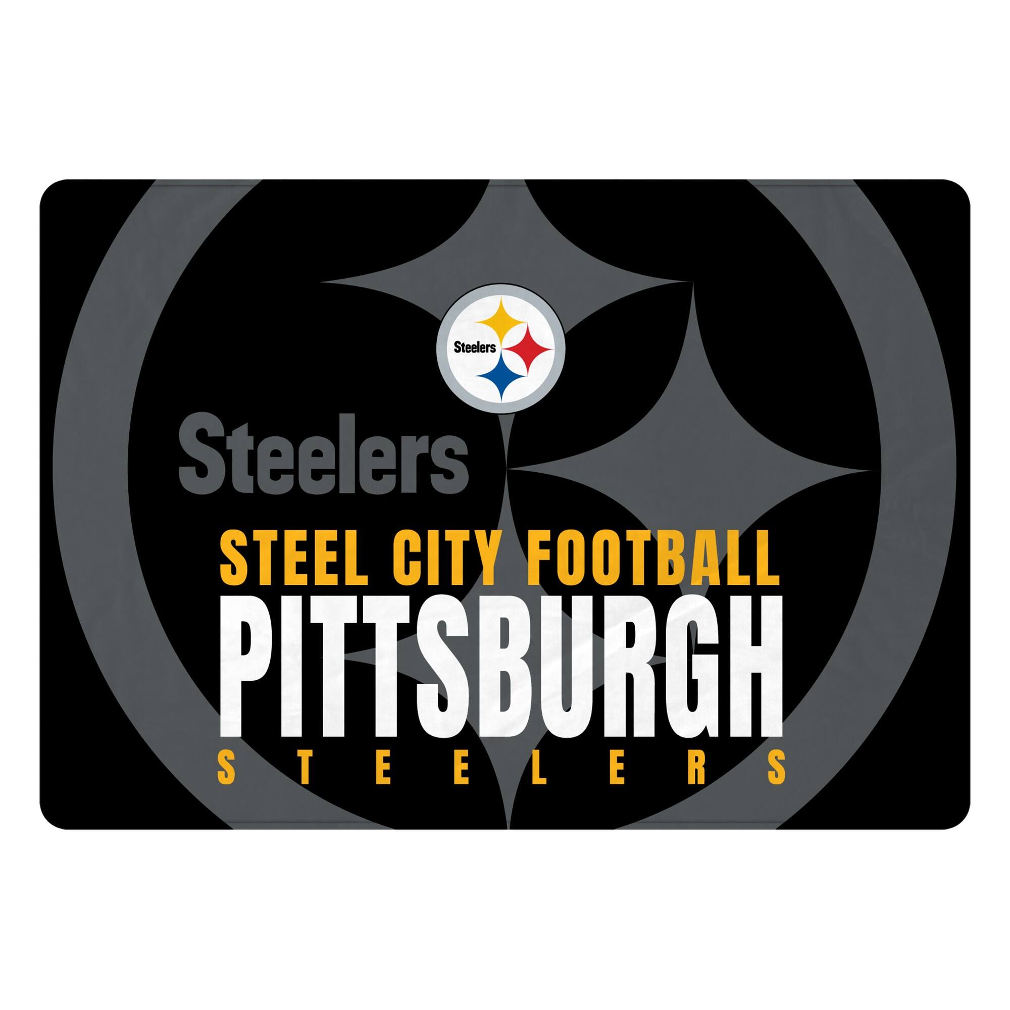 Pegasus Pittsburgh Steelers 60" x 90" Oversized Slogan Fade Ultra Cozy ...