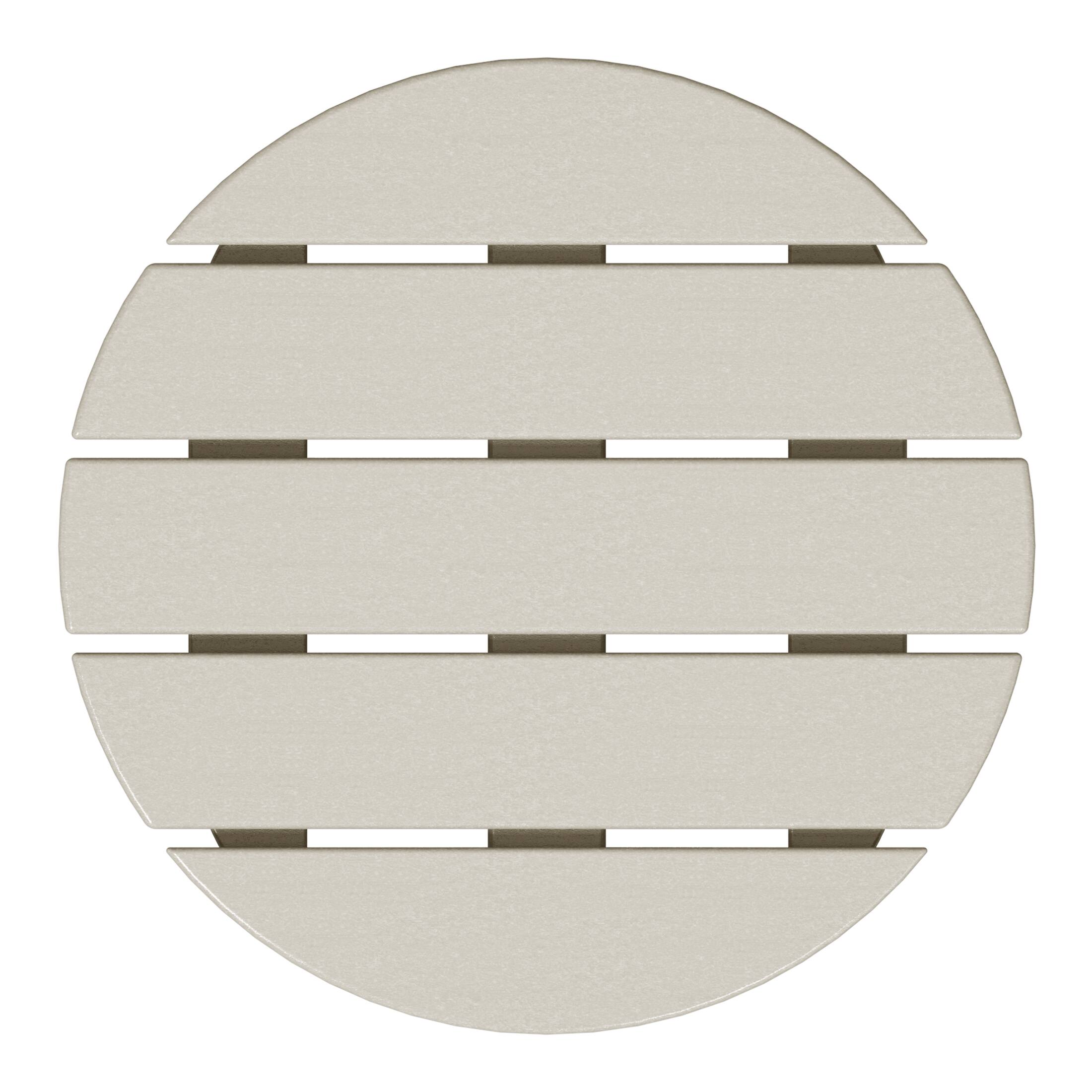 WestinTrends Dylan Adirondack Round Outdoor Side Table Sand WWT01436 ...