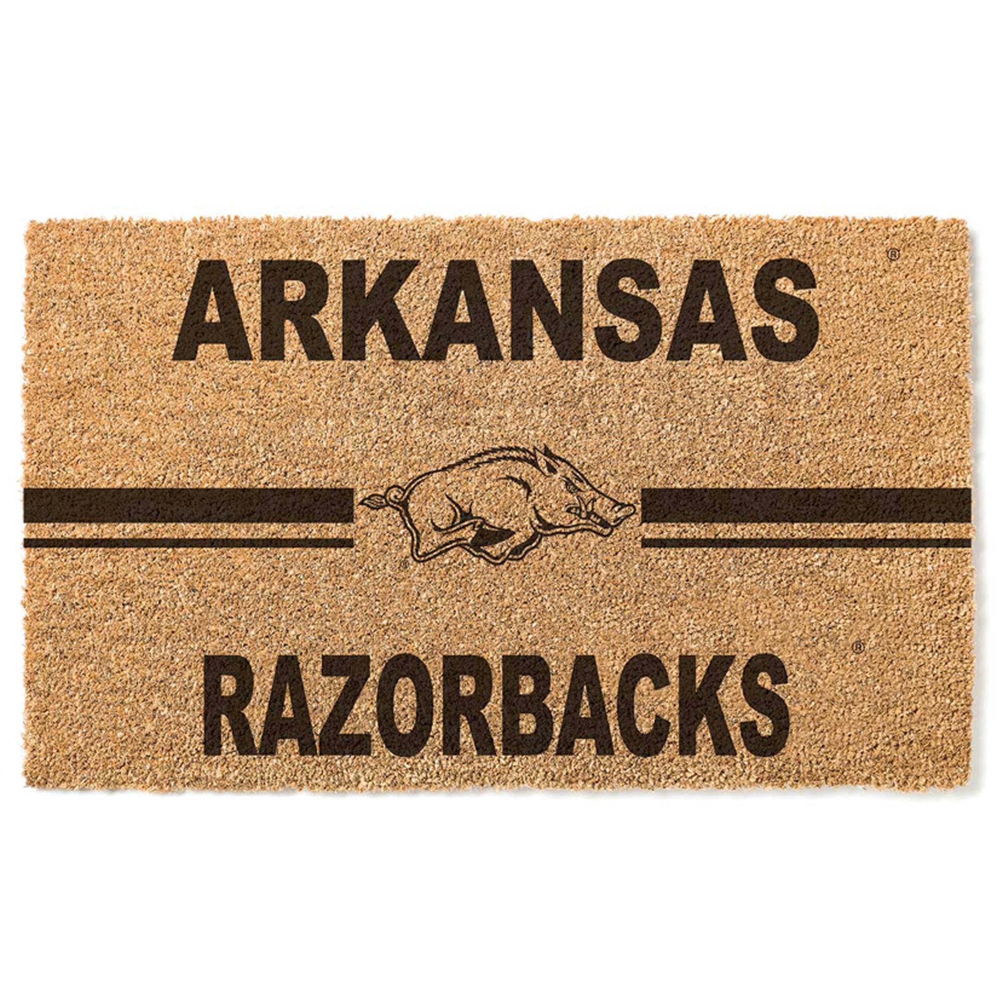 Jardine Arkansas Razorbacks 18" x 30" Team Logo Doormat Brown 4381679 ...