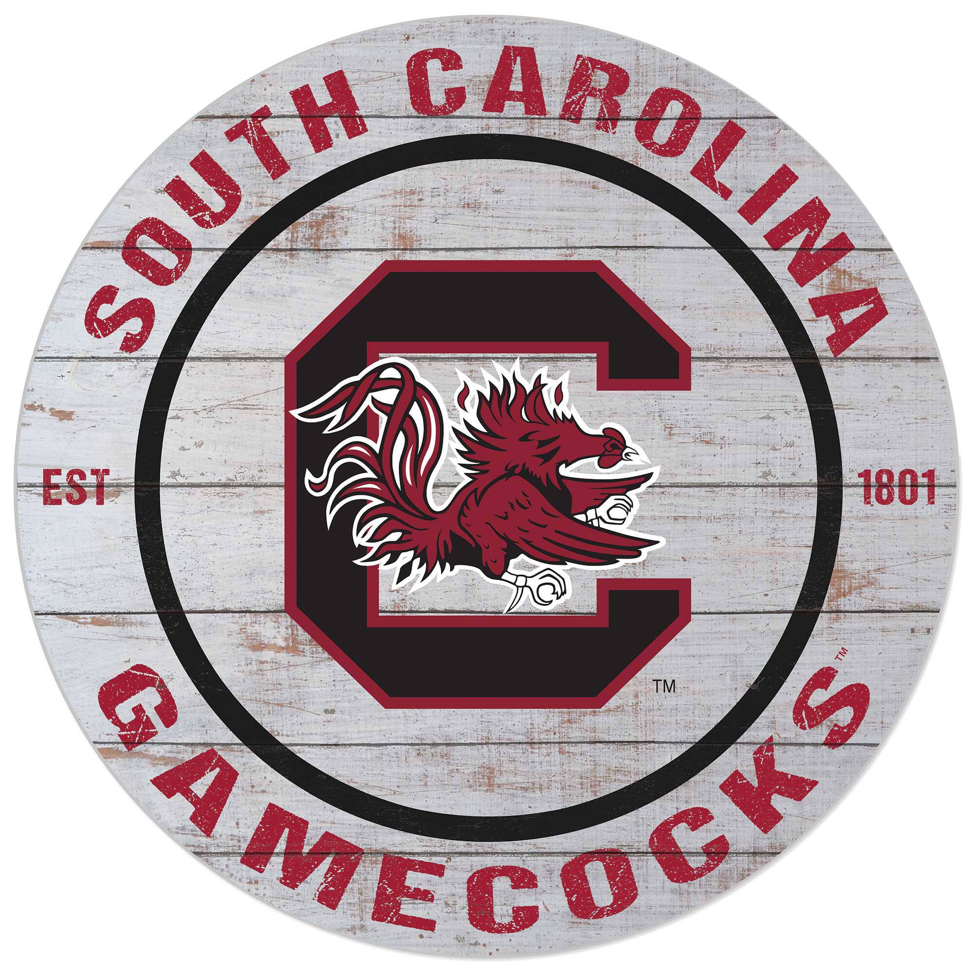 Jardine South Carolina Gamecocks 20'' x 20'' Indoor/Outdoor Weathered ...