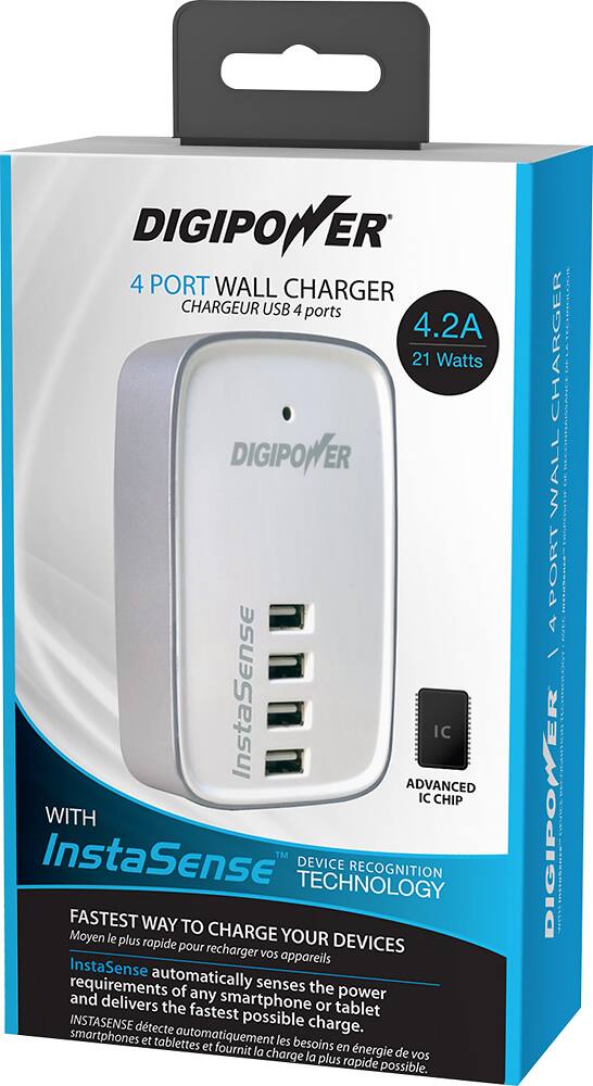 Best Buy: Digipower USB Travel Charger White ACD-4XRW