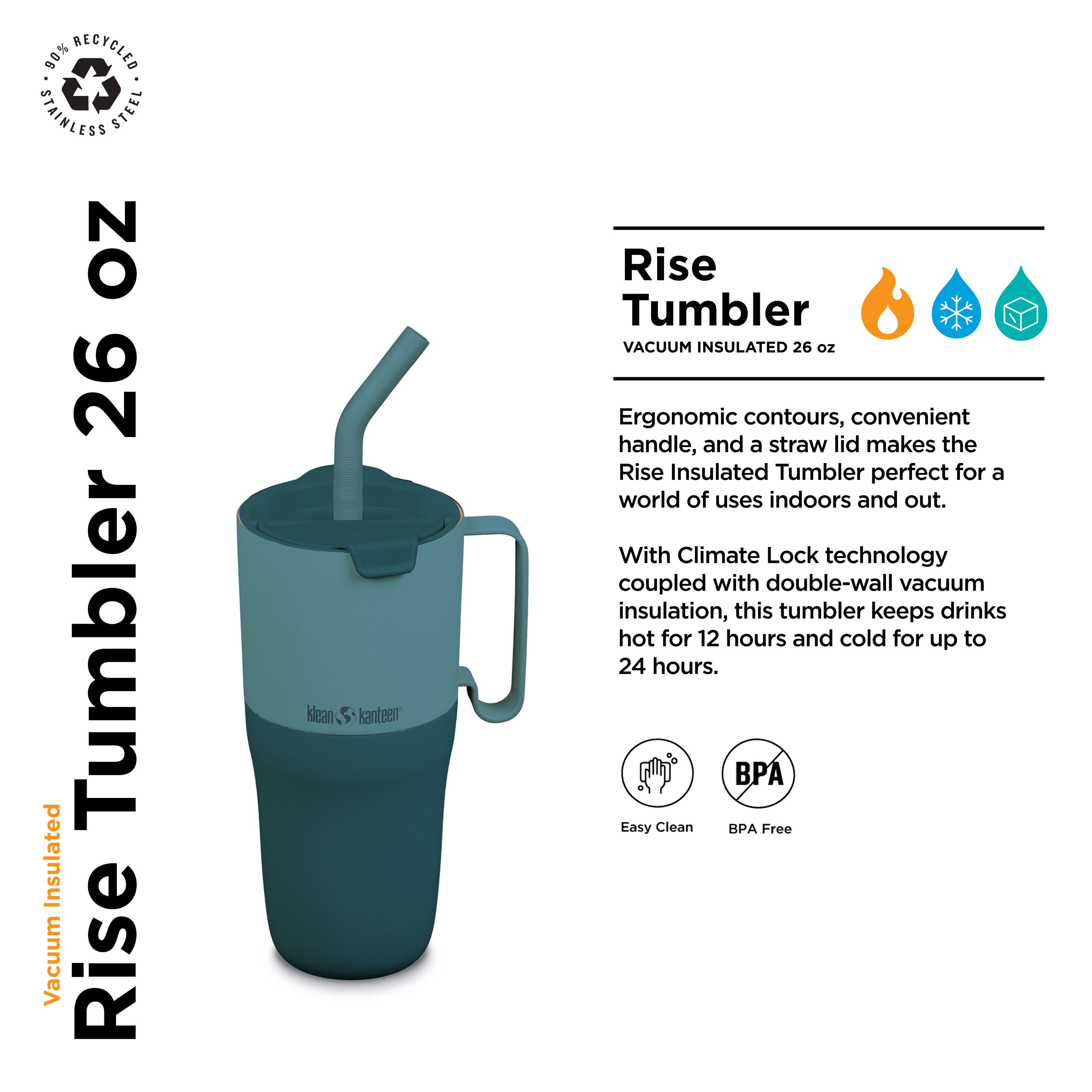 Klean Kanteen Rise Insulated Tumbler Stainless Vacuum Insulated Straw ...