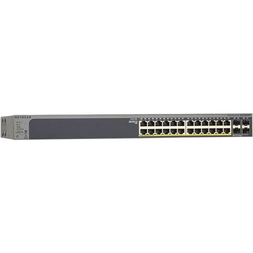 Best Buy: NETGEAR ProSAFE 24-Port Gigabit Ethernet Switch Gray GS728TPP ...