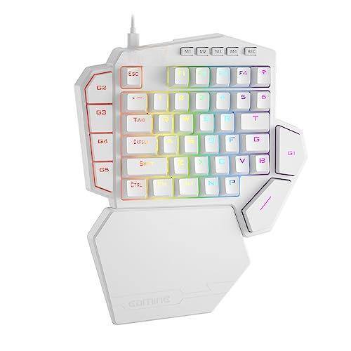 Cedar Assembly K585 Diti Wired One handed Rgb Mechanical Gaming Type c ...