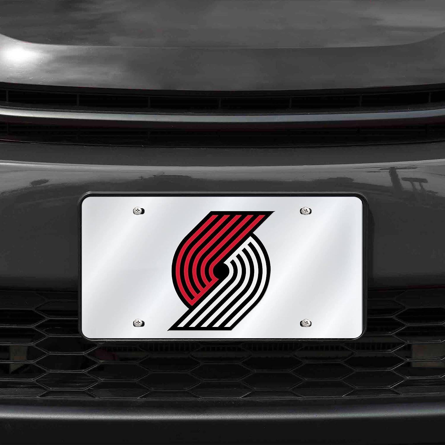 Rico Industries Portland Trail Blazers NBA Mirrored Laser Cut License ...