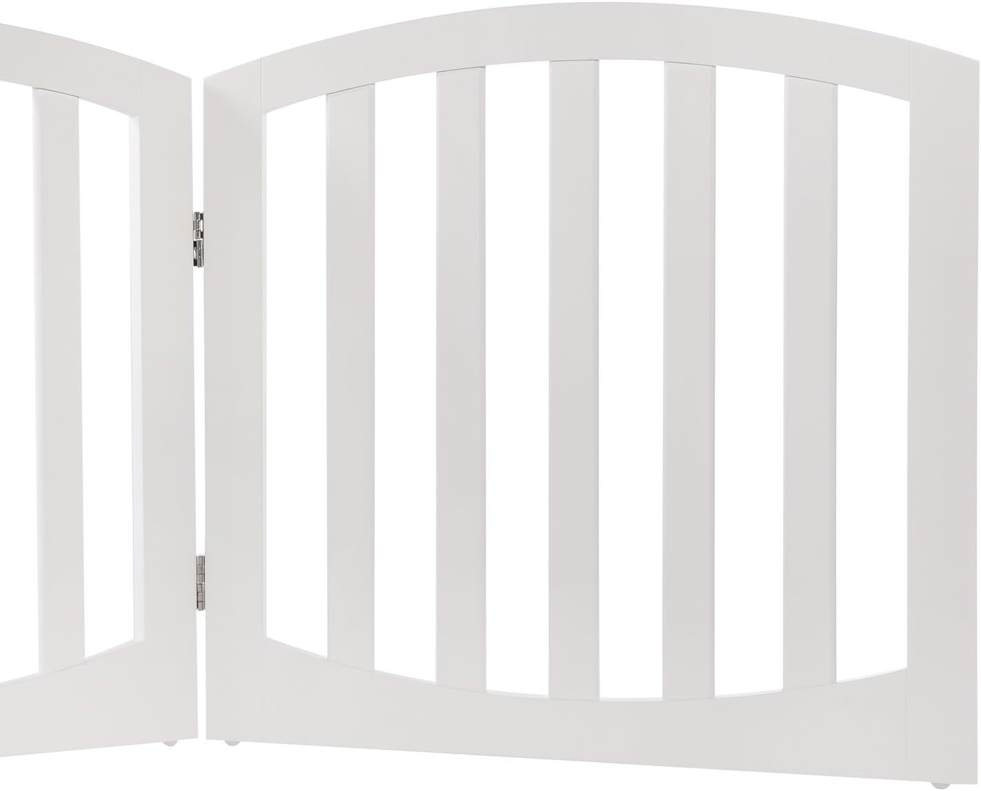 Arf Pets Free Standing Wood Dog Gate, Step Over Pet Fence, 3 Panel 360 ...