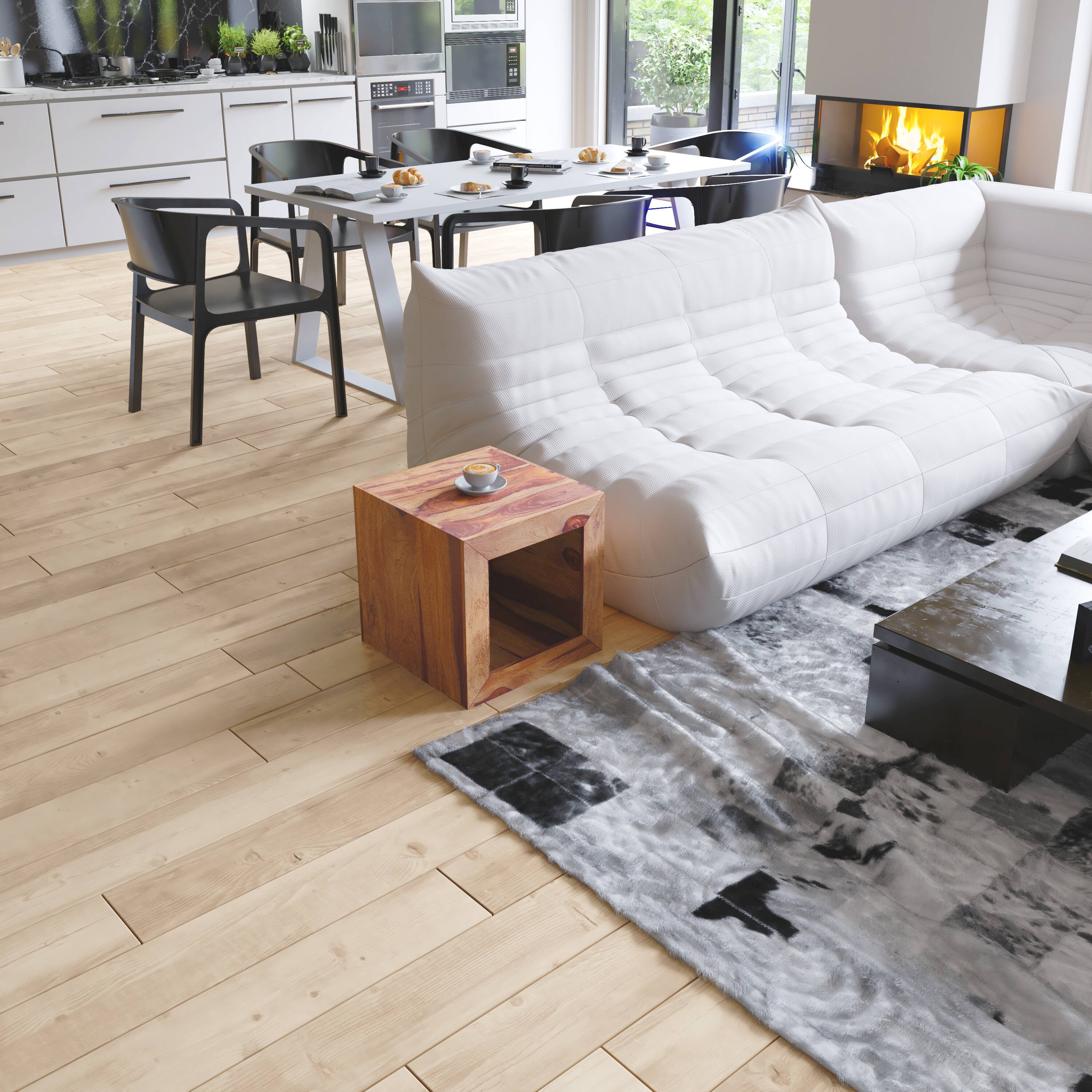 Manhattan Lane 16 Inch Cube Shape Rosewood Side Table With Cutout ...