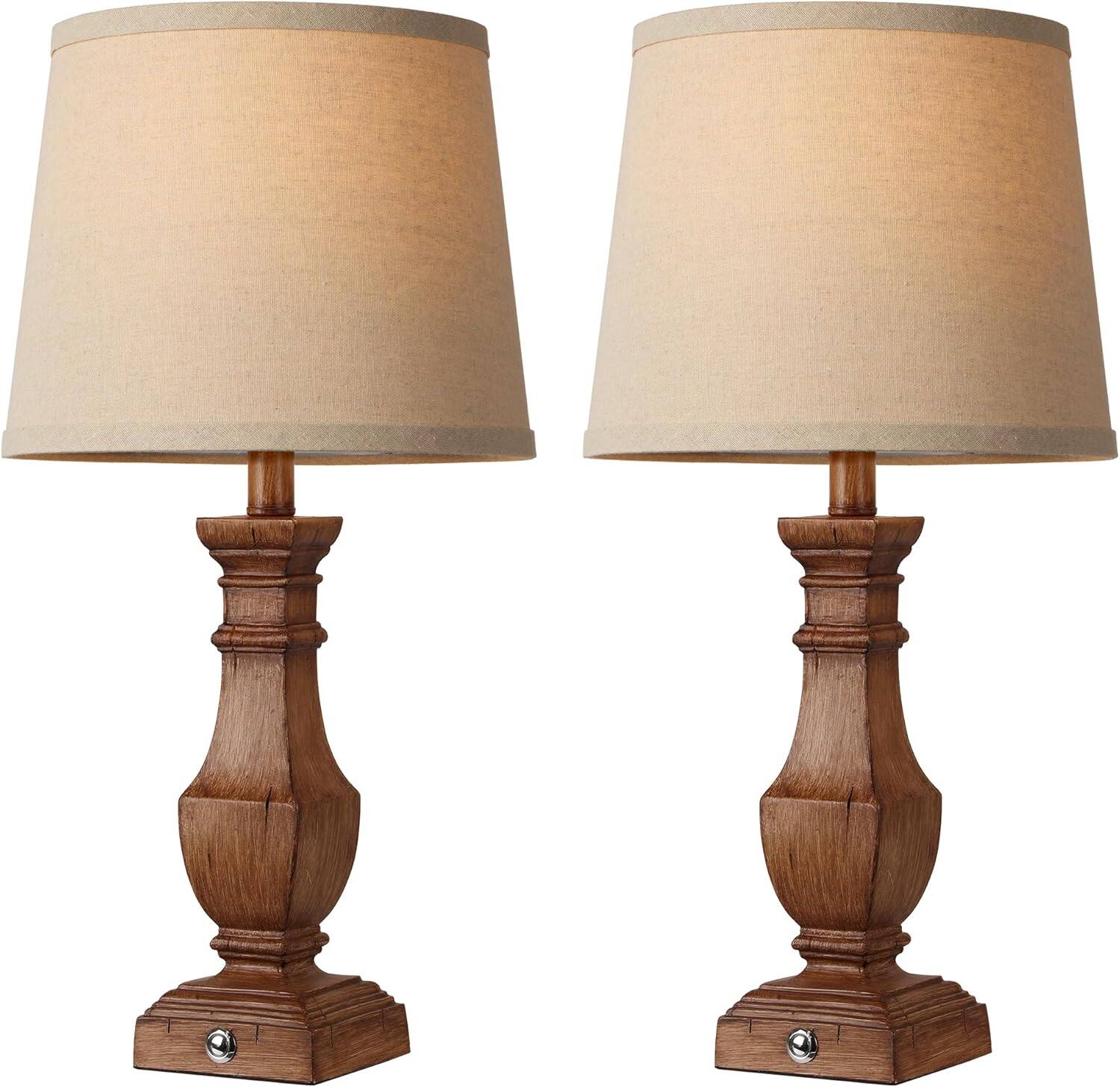 Cozy Serene Brown Dimmable Touch Vintage metal Table Lamps Rustic ...